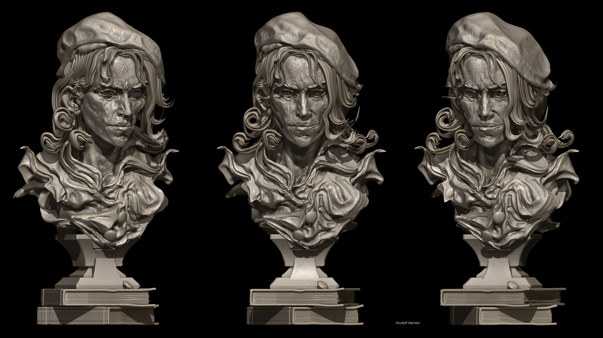 Béres Rudolf Artist - The Young Philosopher