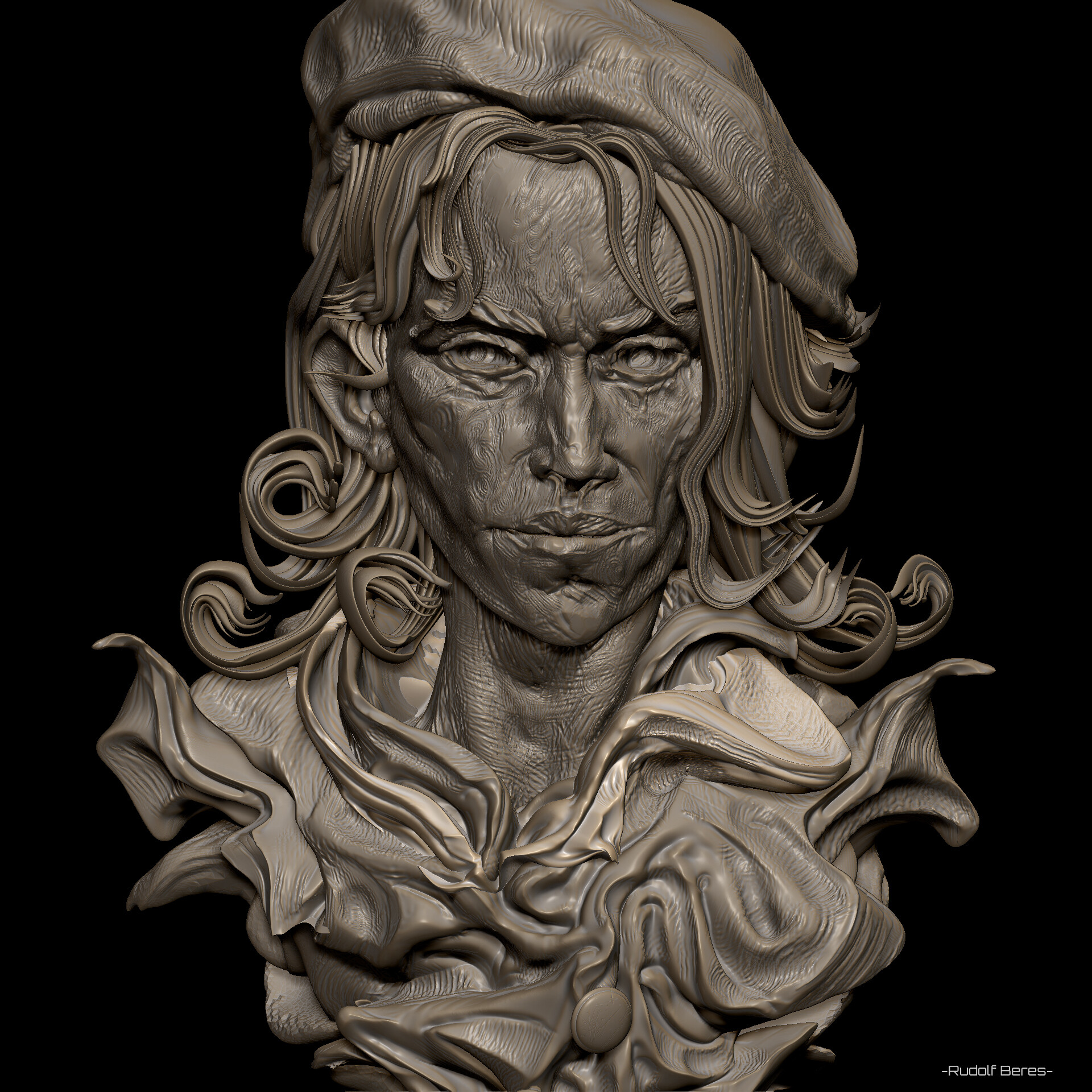 Béres Rudolf Artist - The Young Philosopher