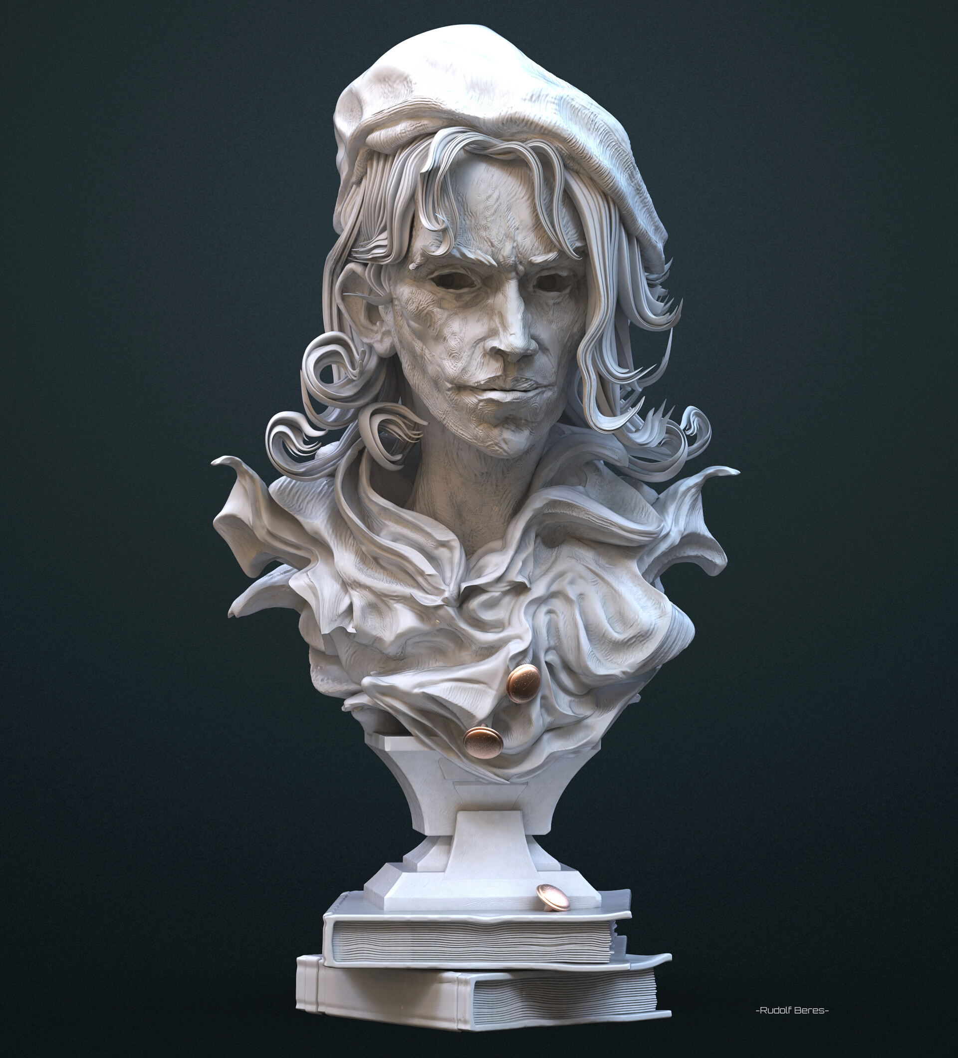 Béres Rudolf Artist - The Young Philosopher