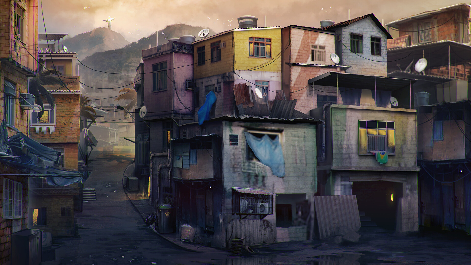 ArtStation - Favelas in Rio