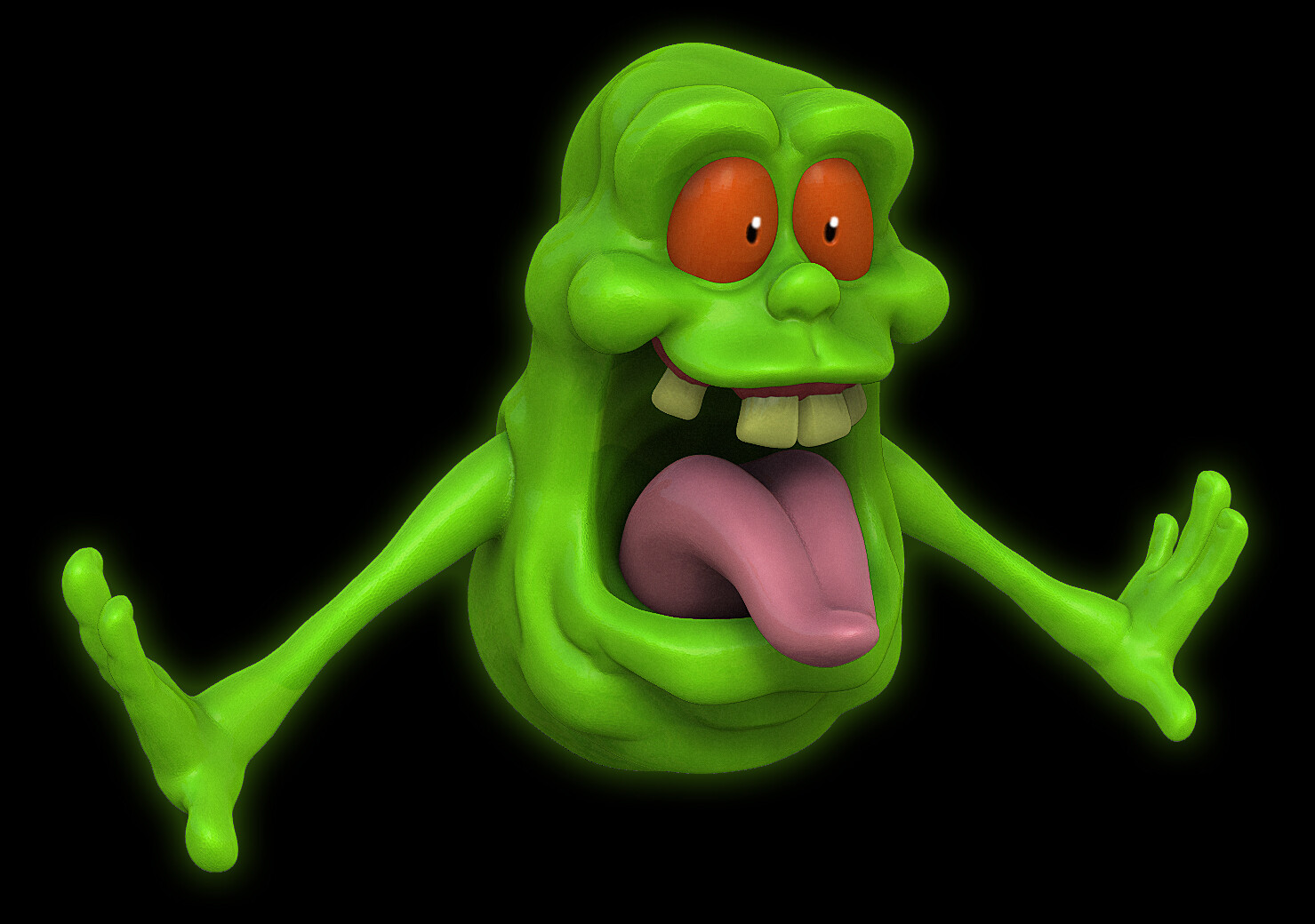 ArtStation - The Real Ghostbusters | Slimer | ZBrush Speed Sculpt