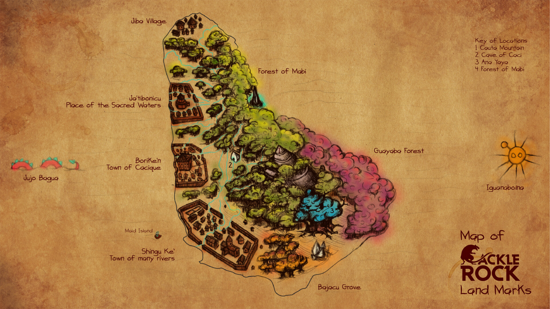 ArtStation - Map of Cackle Rock