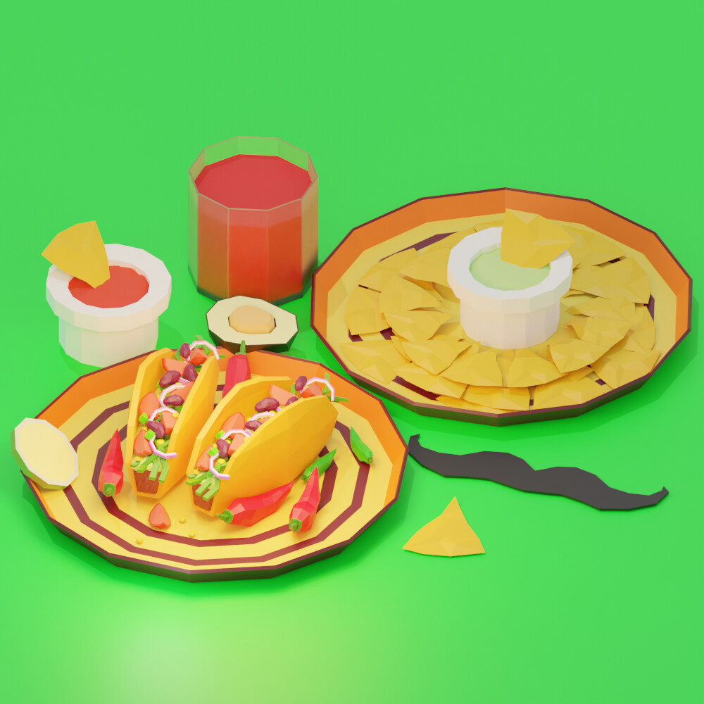 ArtStation - Taco - Low Poly