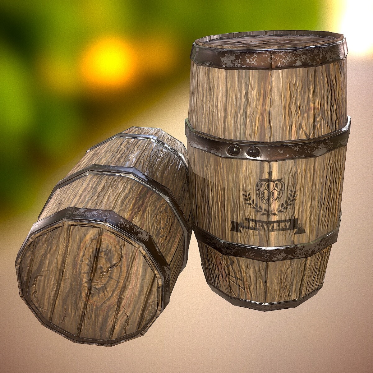ArtStation - Beer barel