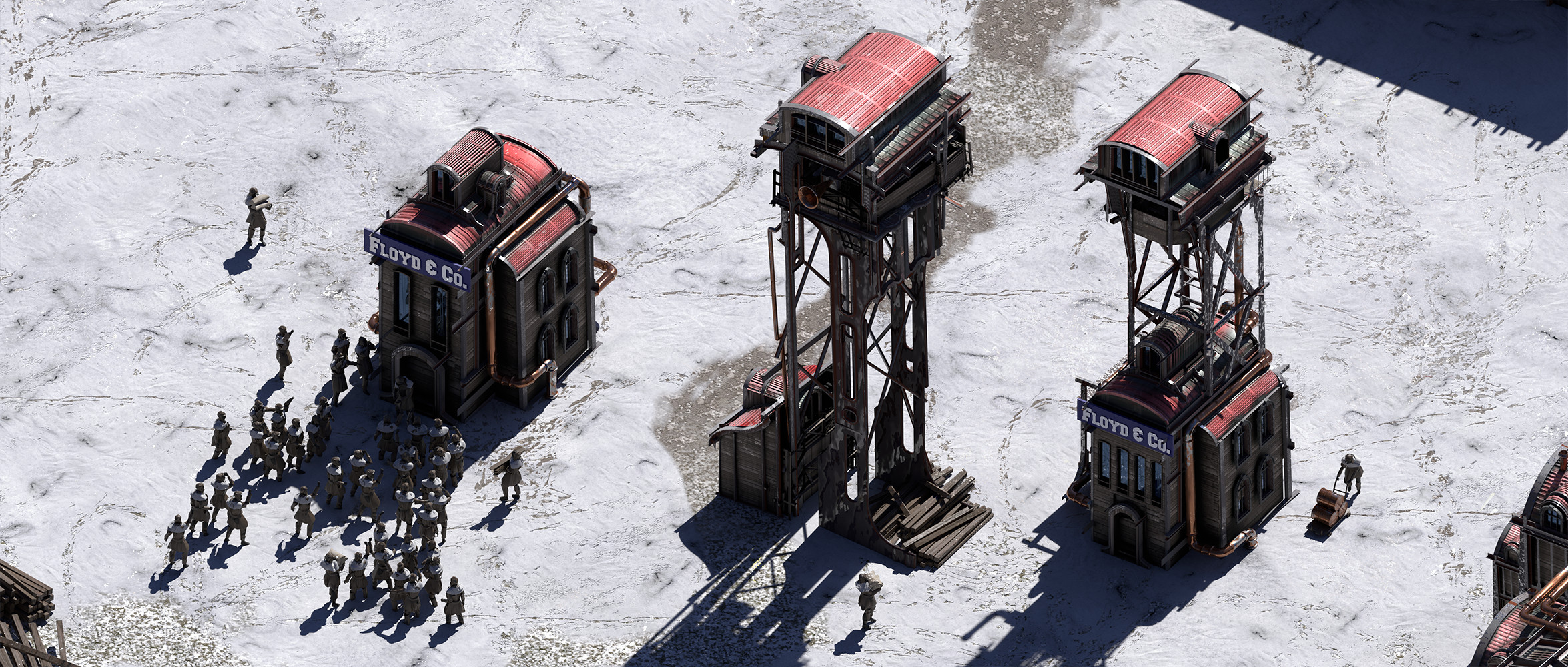 Jakub Kowalczyk - Building concept designs for Frostpunk