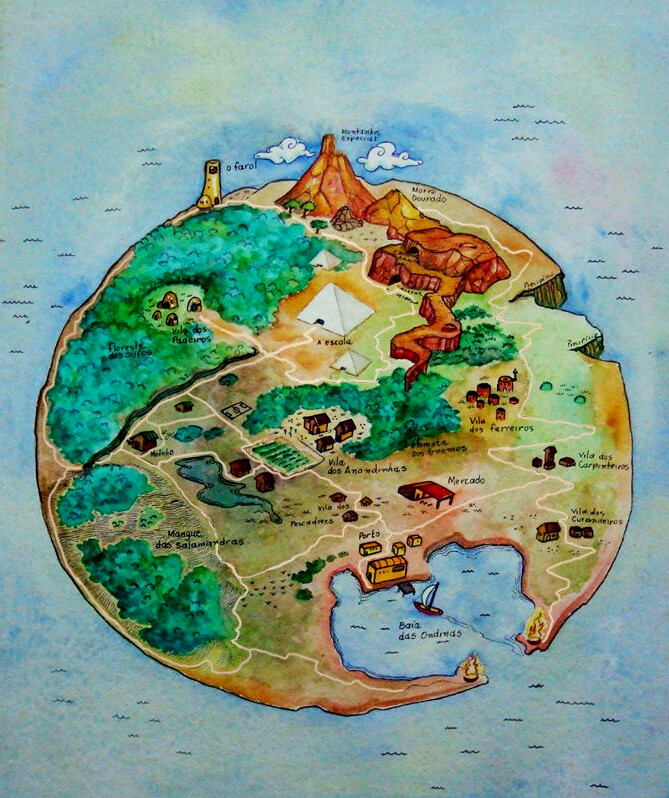 ArtStation - Game Map sketch