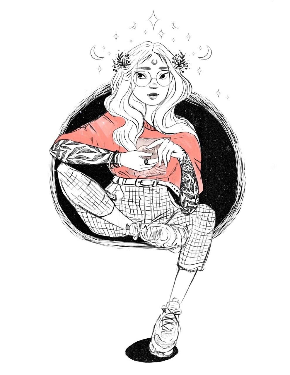 ArtStation - Moon girl