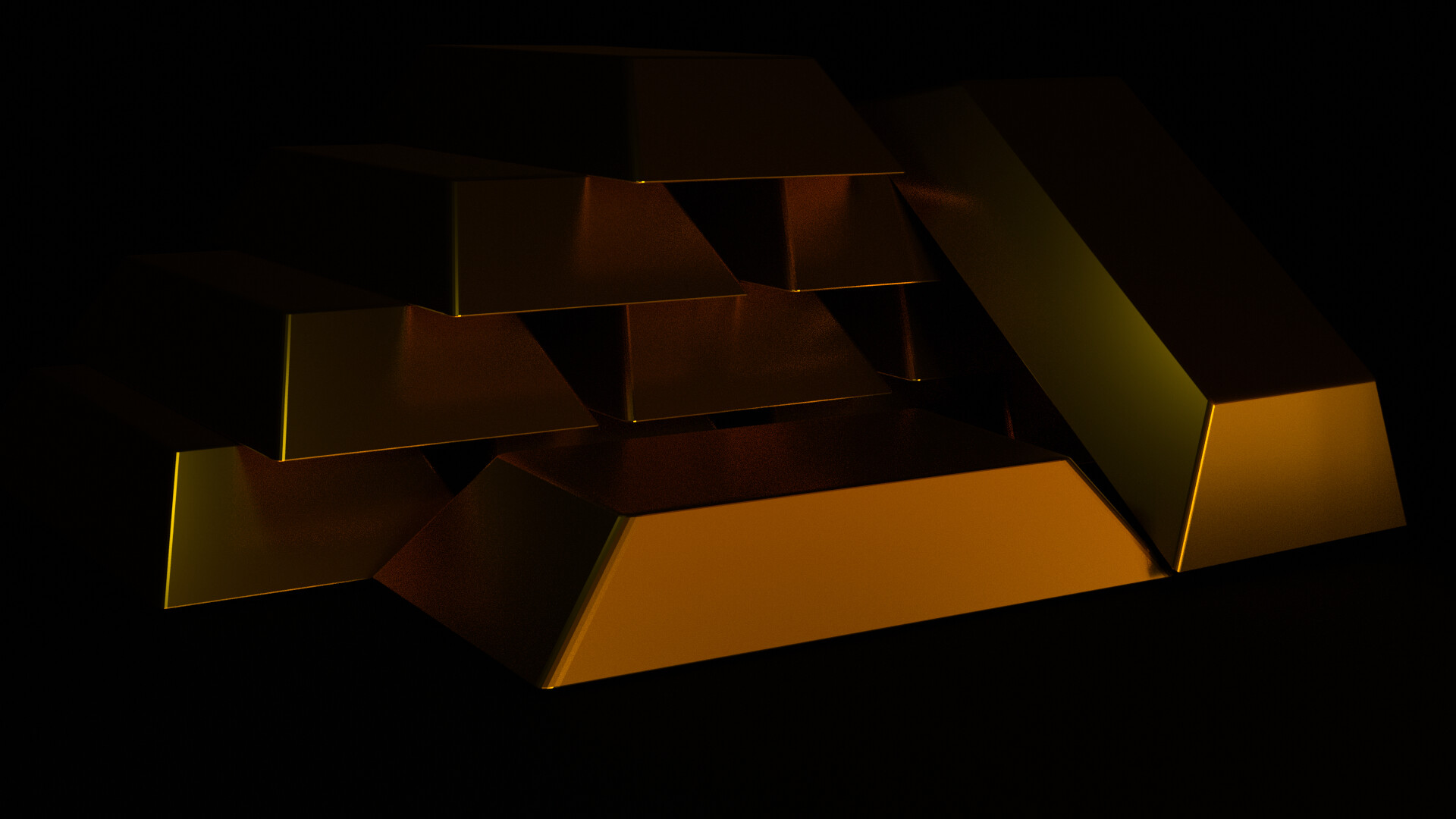 ArtStation - Gold bars.