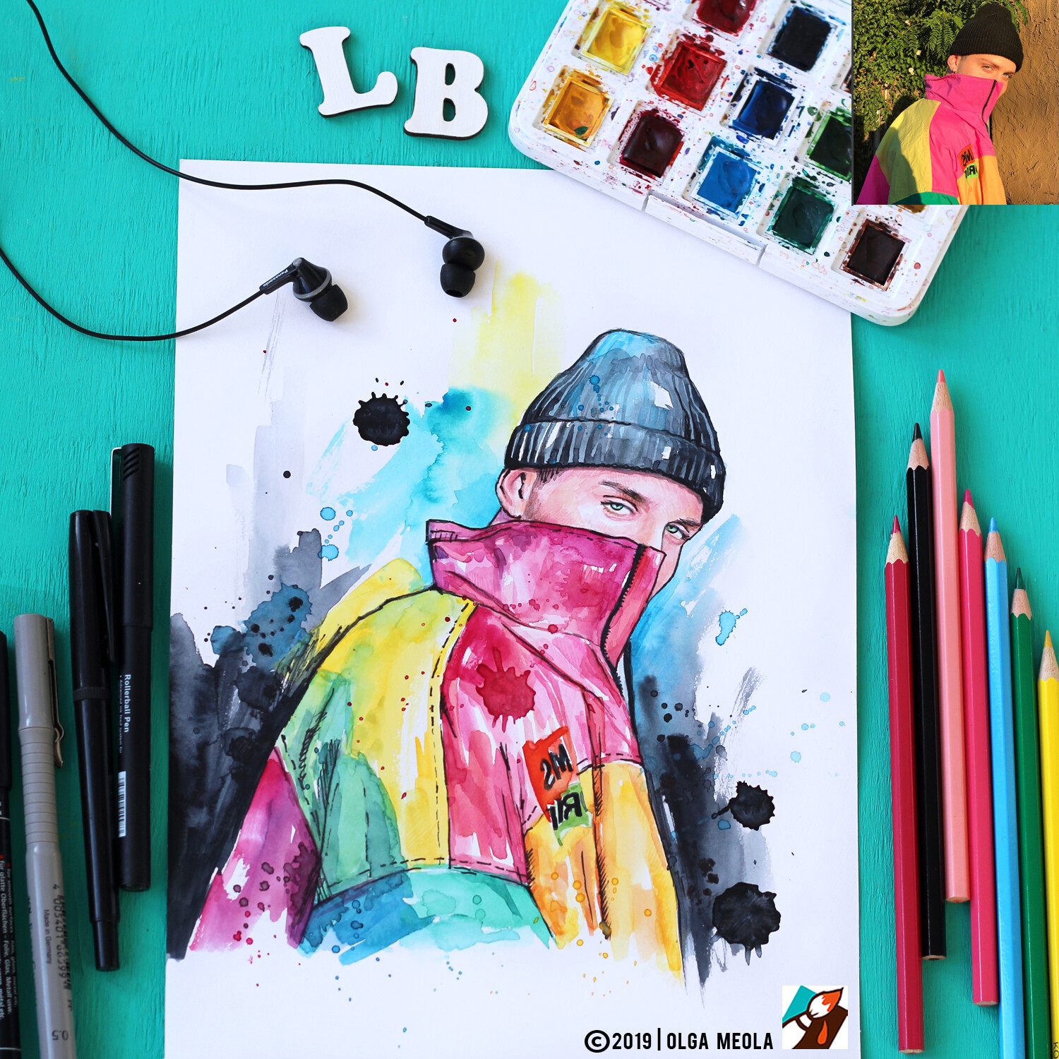 Olga Meola - Portrait of Andrew Bazzi