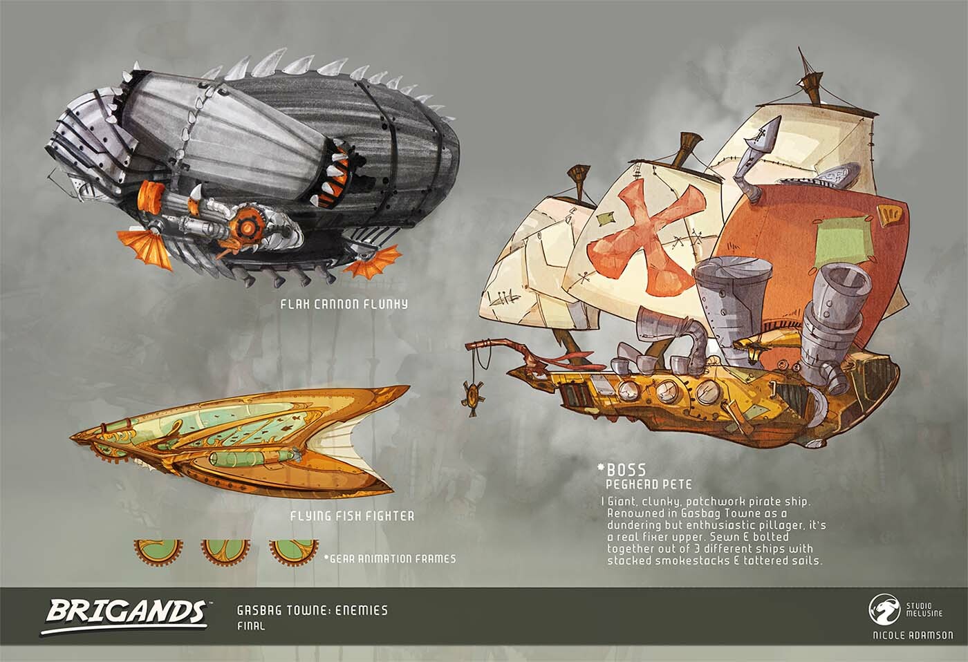 ArtStation - "Brigands" Enemy Designs for Zone 1-3