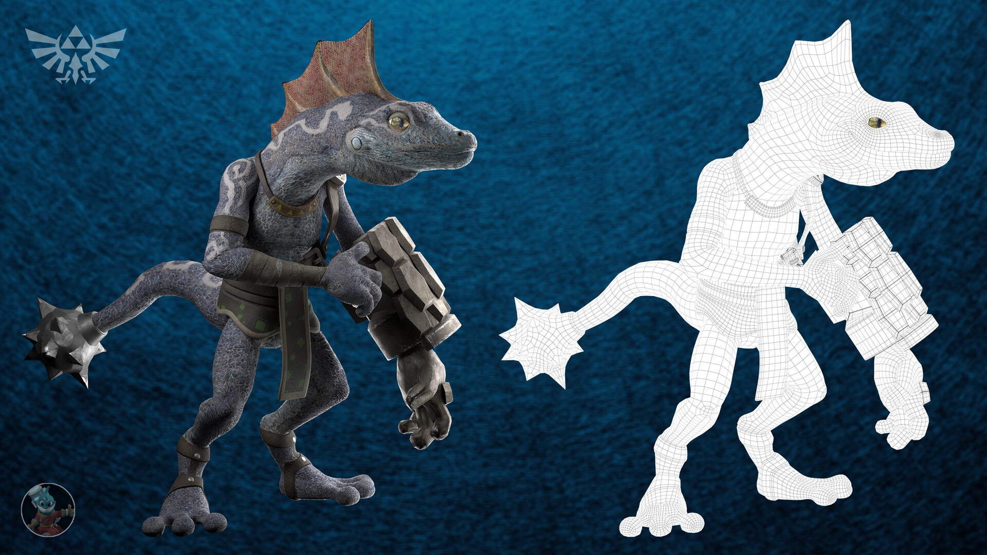 Nathaniel Silva - Lizalfo Skyward Sword (Zelda Fan Art)