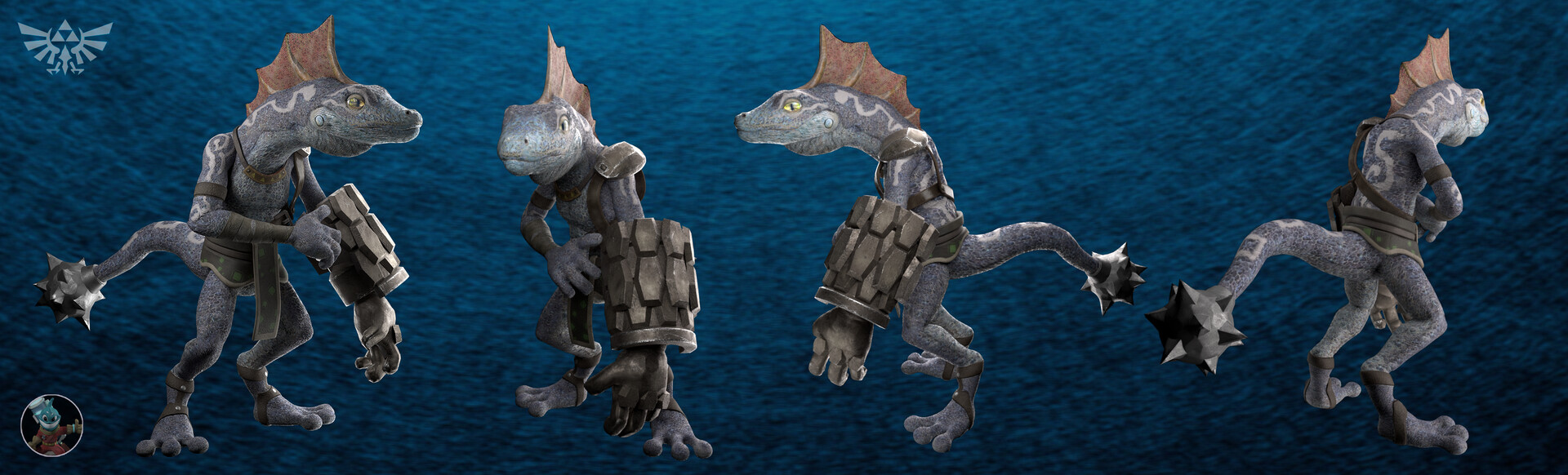 Nathaniel Silva - Lizalfo Skyward Sword (Zelda Fan Art)