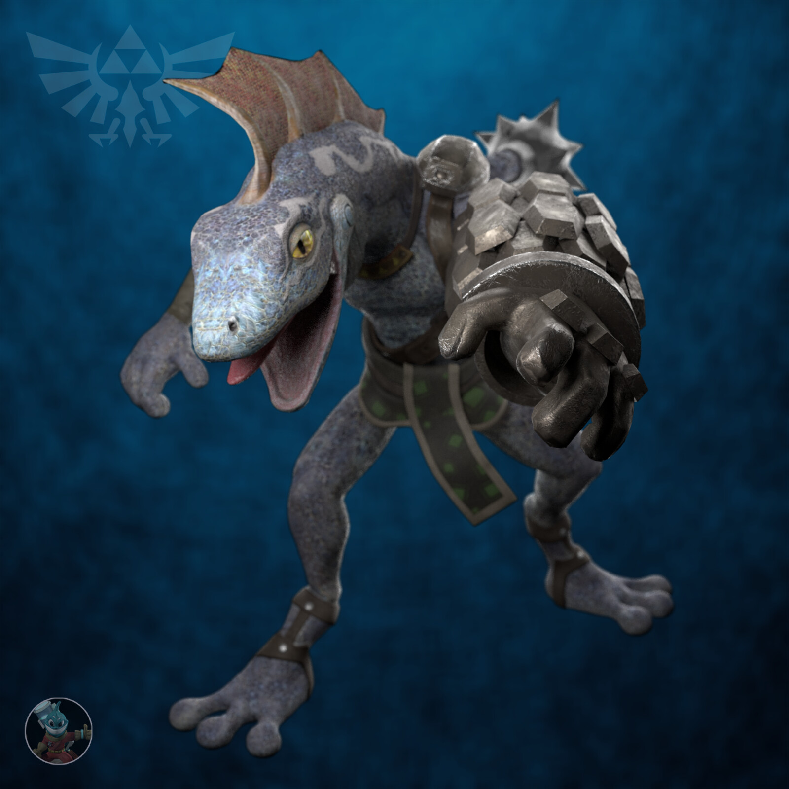 Nathaniel Silva - Lizalfo Skyward Sword (Zelda Fan Art)