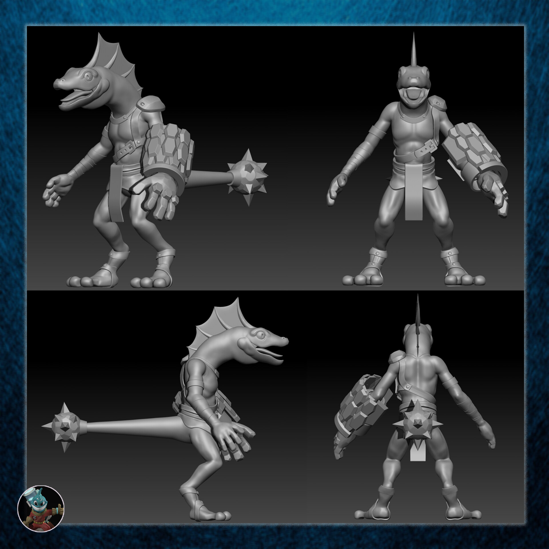 Nathaniel Silva - Lizalfo Skyward Sword (Zelda Fan Art)