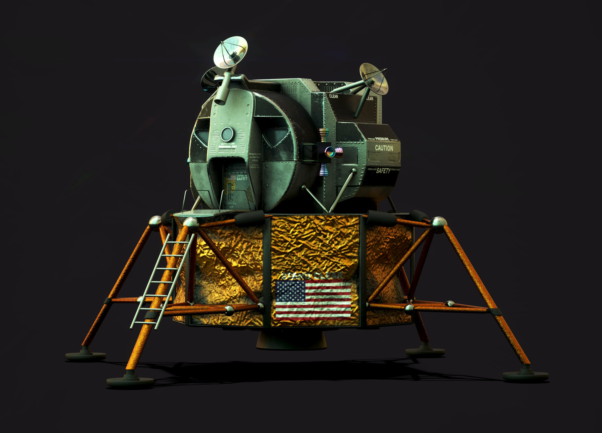 Damon Binstead - Apollo 11 - Lunar Module.