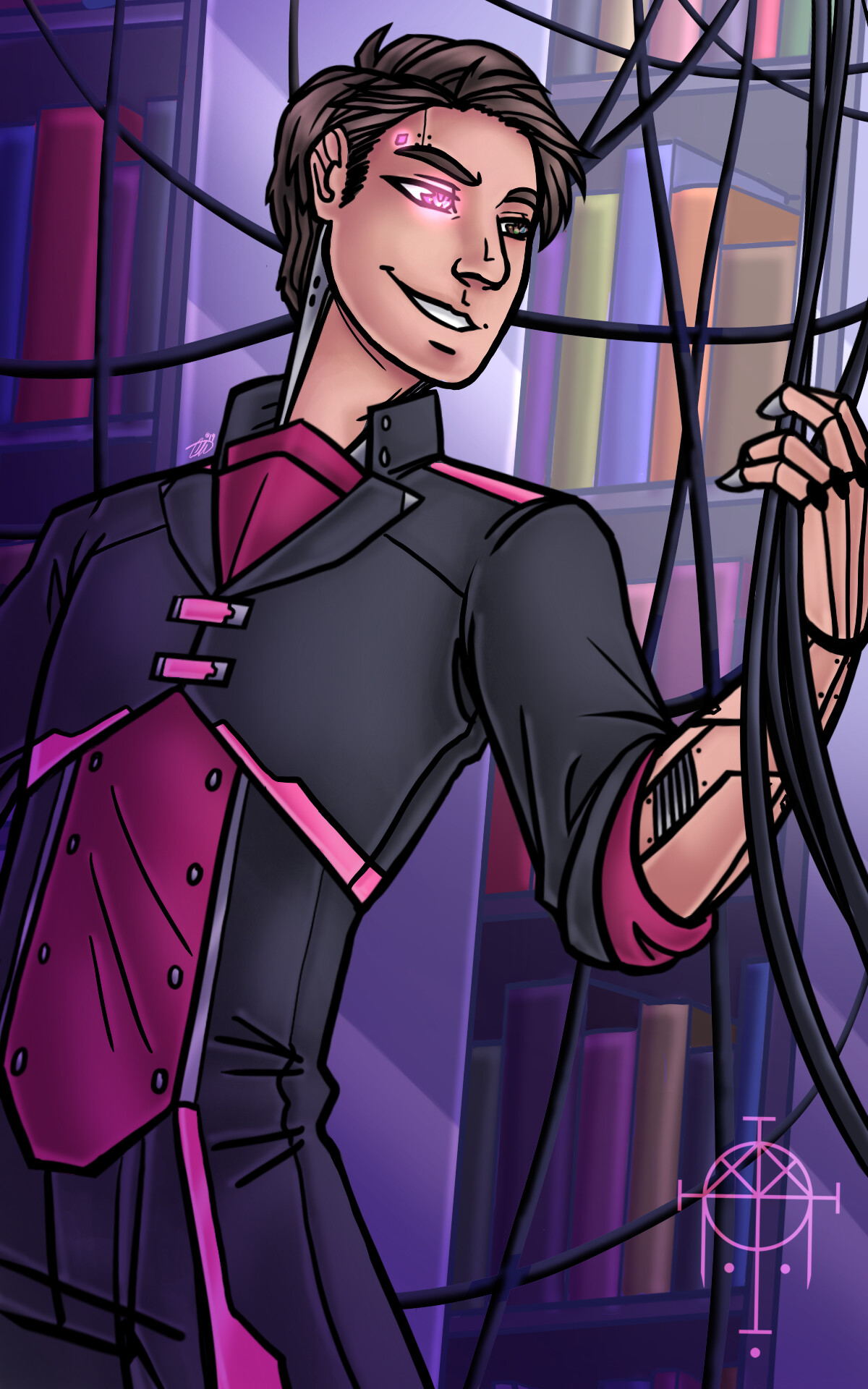 ArtStation - Comm: Cyborg Librarian