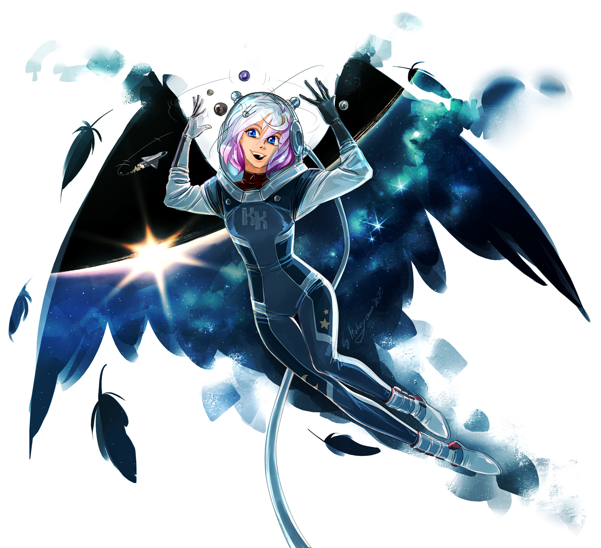 Katherine Makoyana - Cosmic angel (contest work)