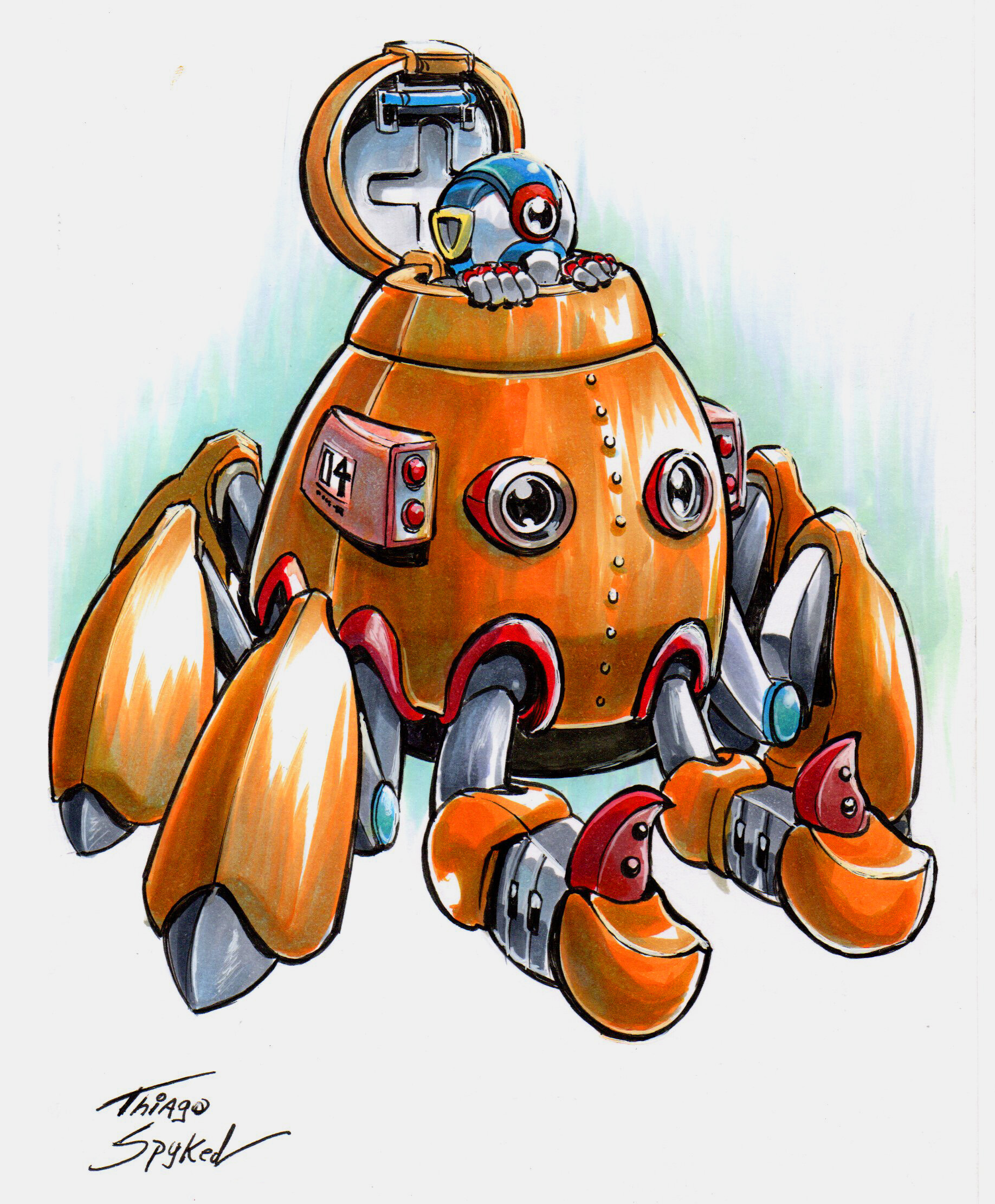 ArtStation - Some random crustacean robot...