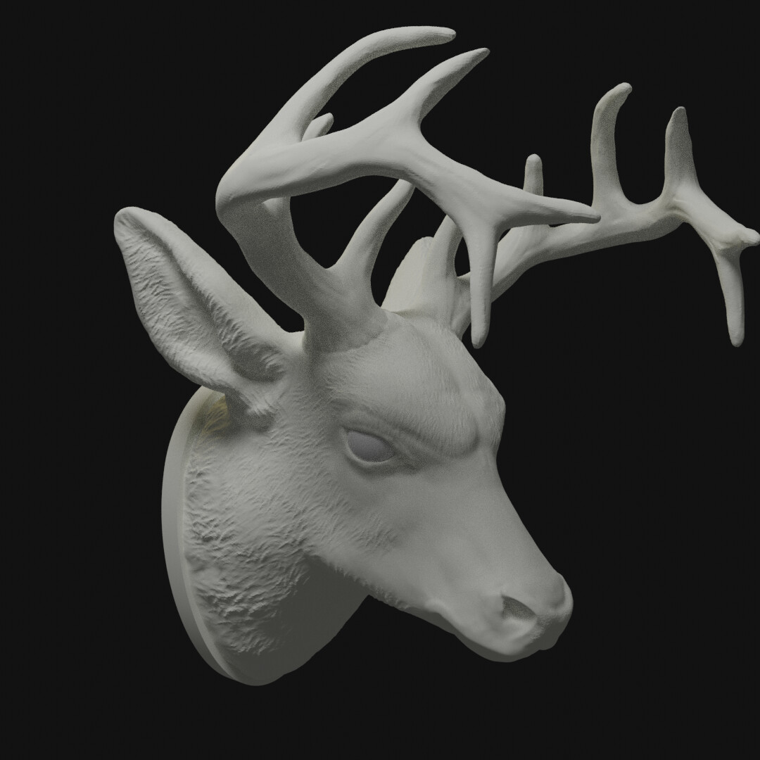 ArtStation - Deer Head (consept 1)
