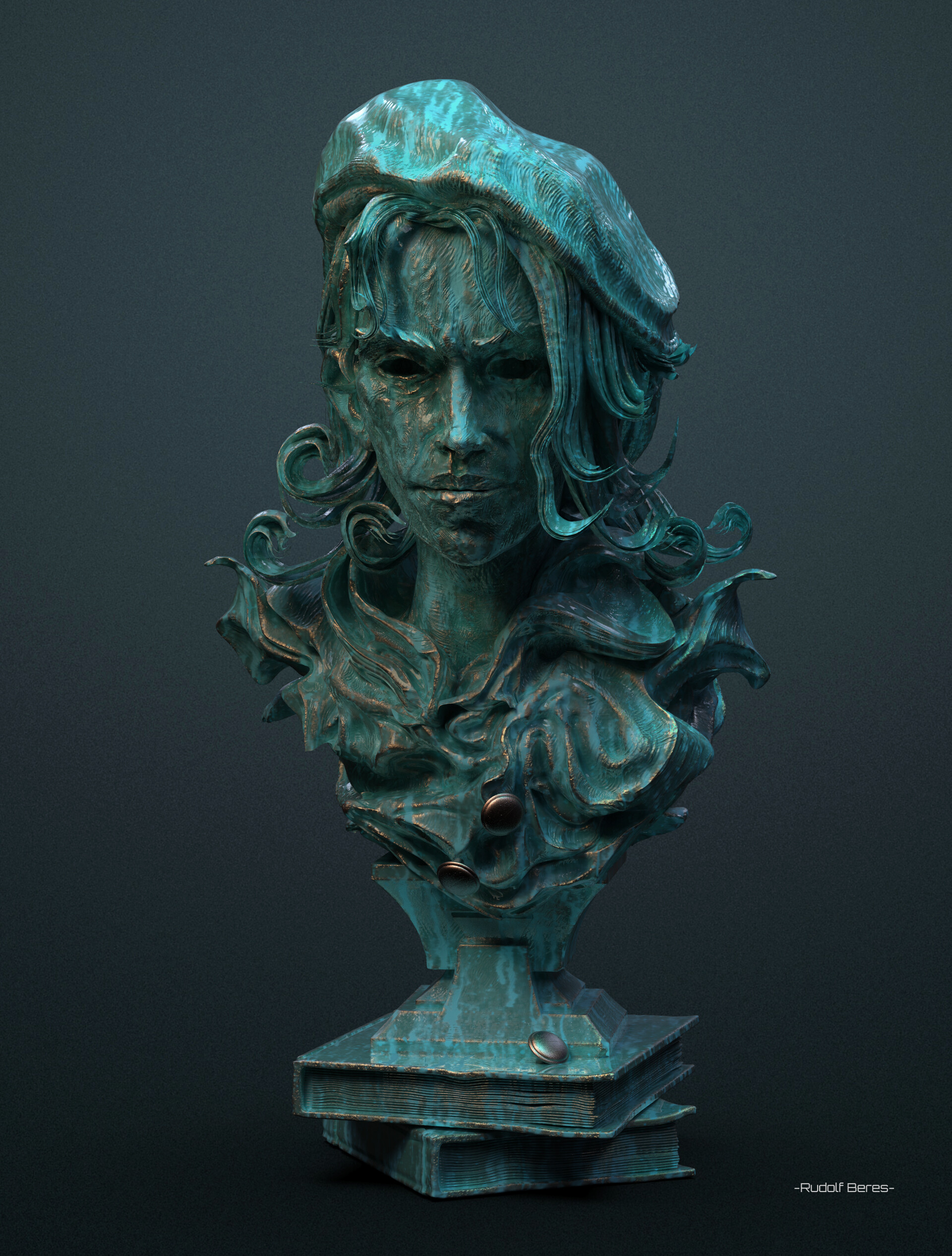 Béres Rudolf Artist - The Young Philosopher