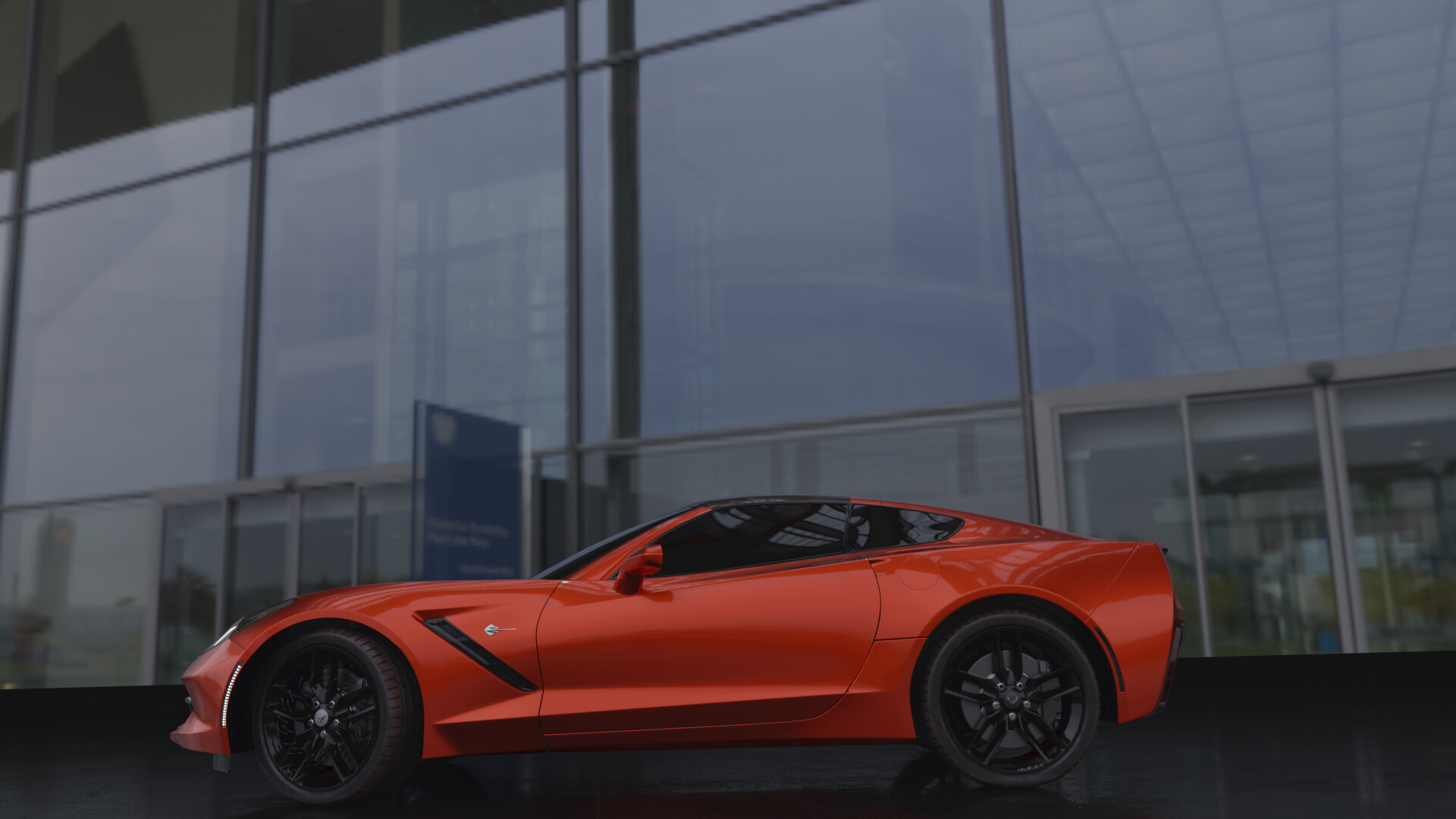 Mazgin Osman - corvet car 3d