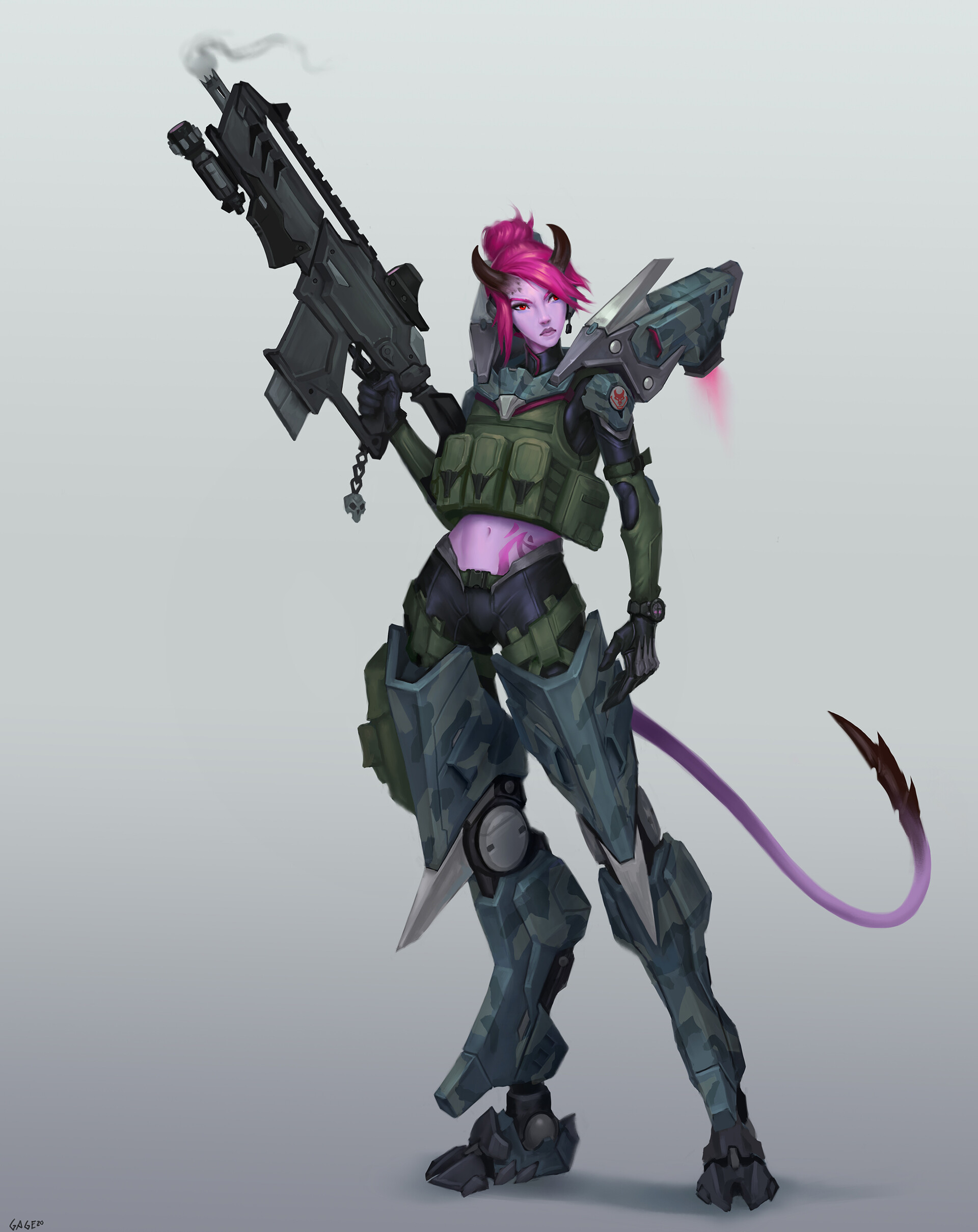 ArtStation - Demon Ops + Copperhead Sniper