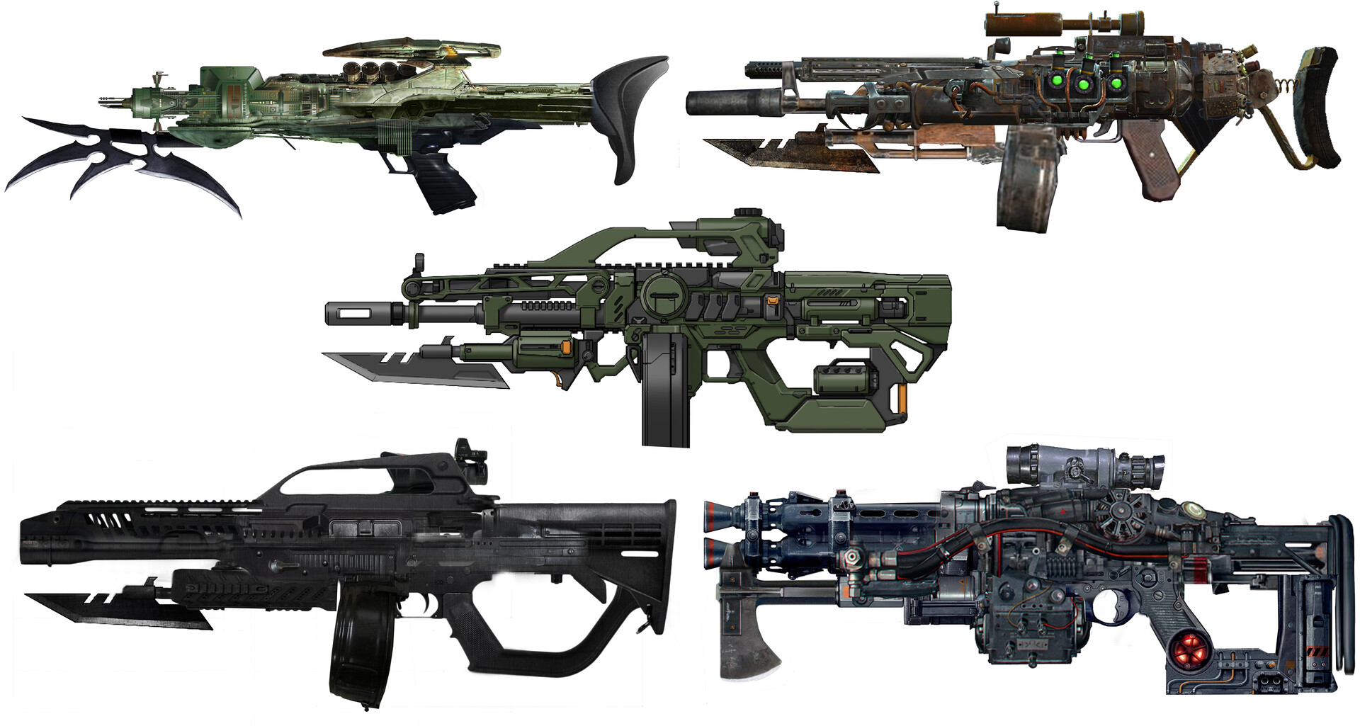 ArtStation - Bayoneted Assault Rifle