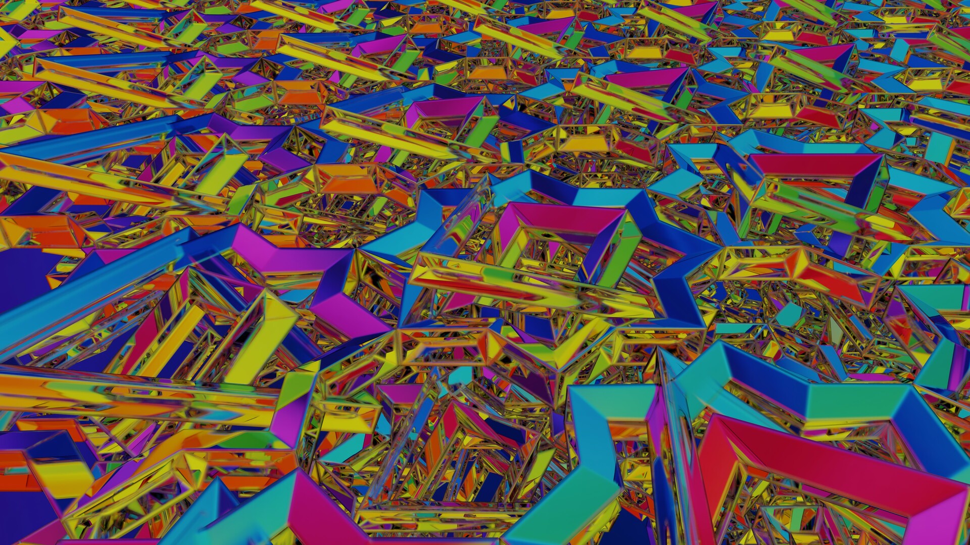 ArtStation - 3 Shaped Psychedelic Rainbow Background