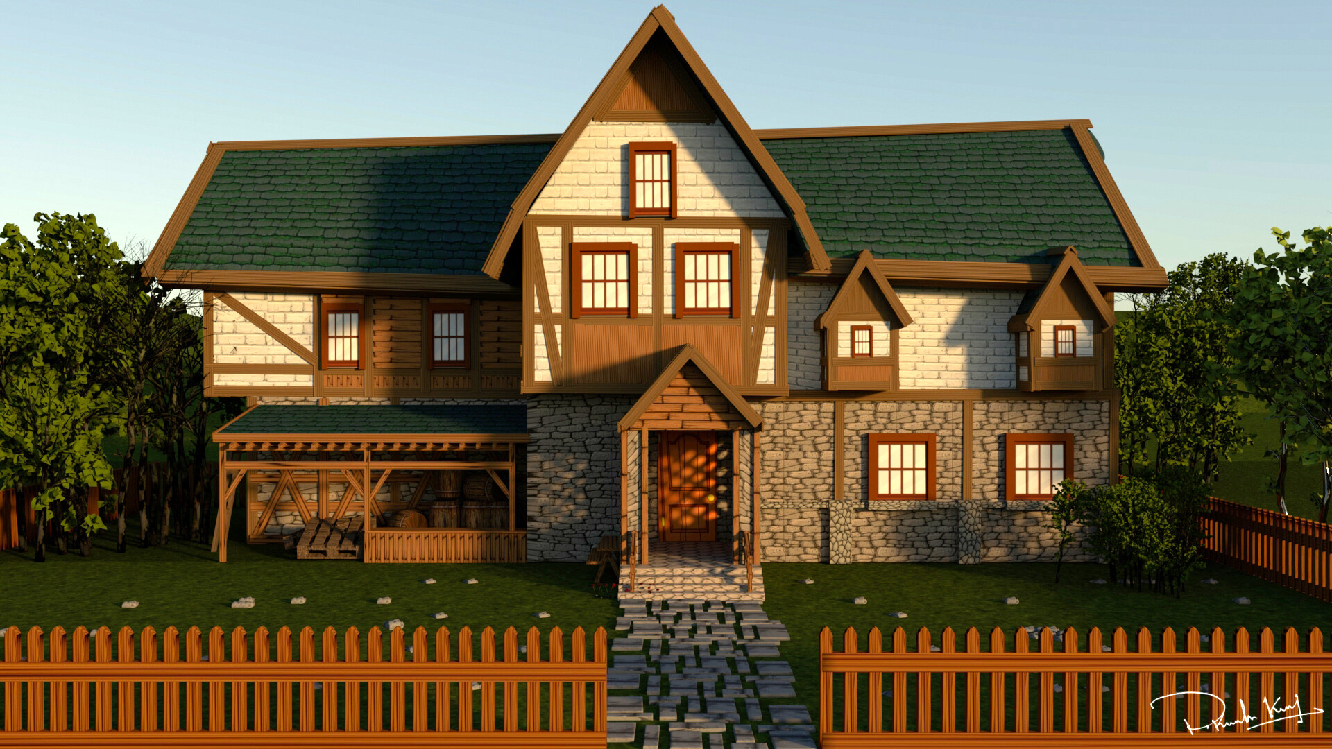 ArtStation - semi-realistic house model