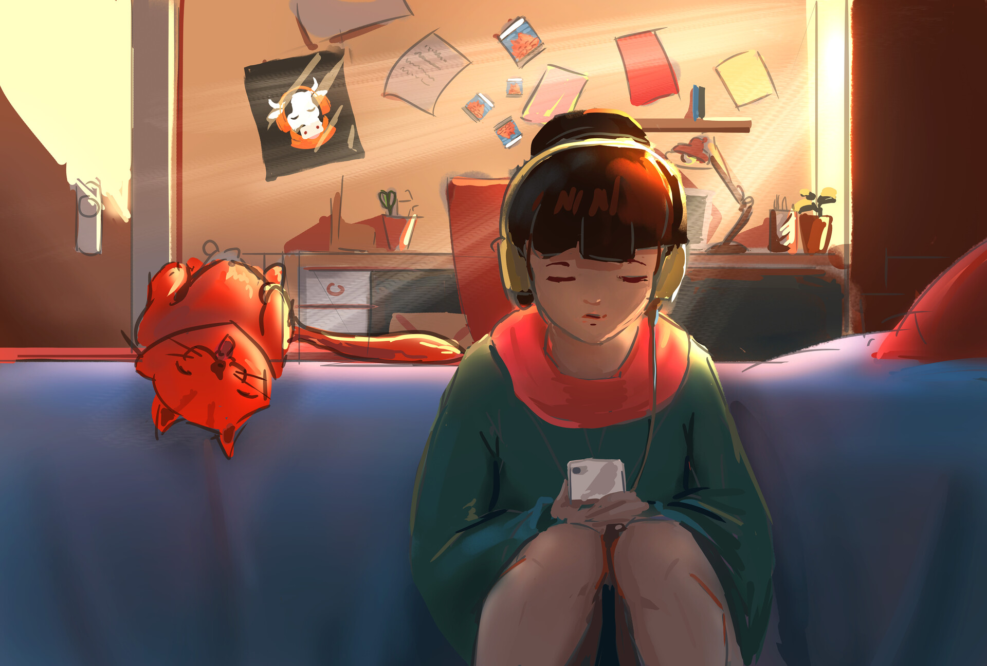 ArtStation - ChilledCow Study girl sketches