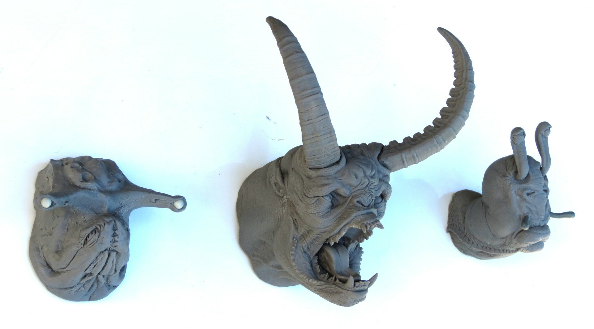 ArtStation - Clay Monster Head concepts