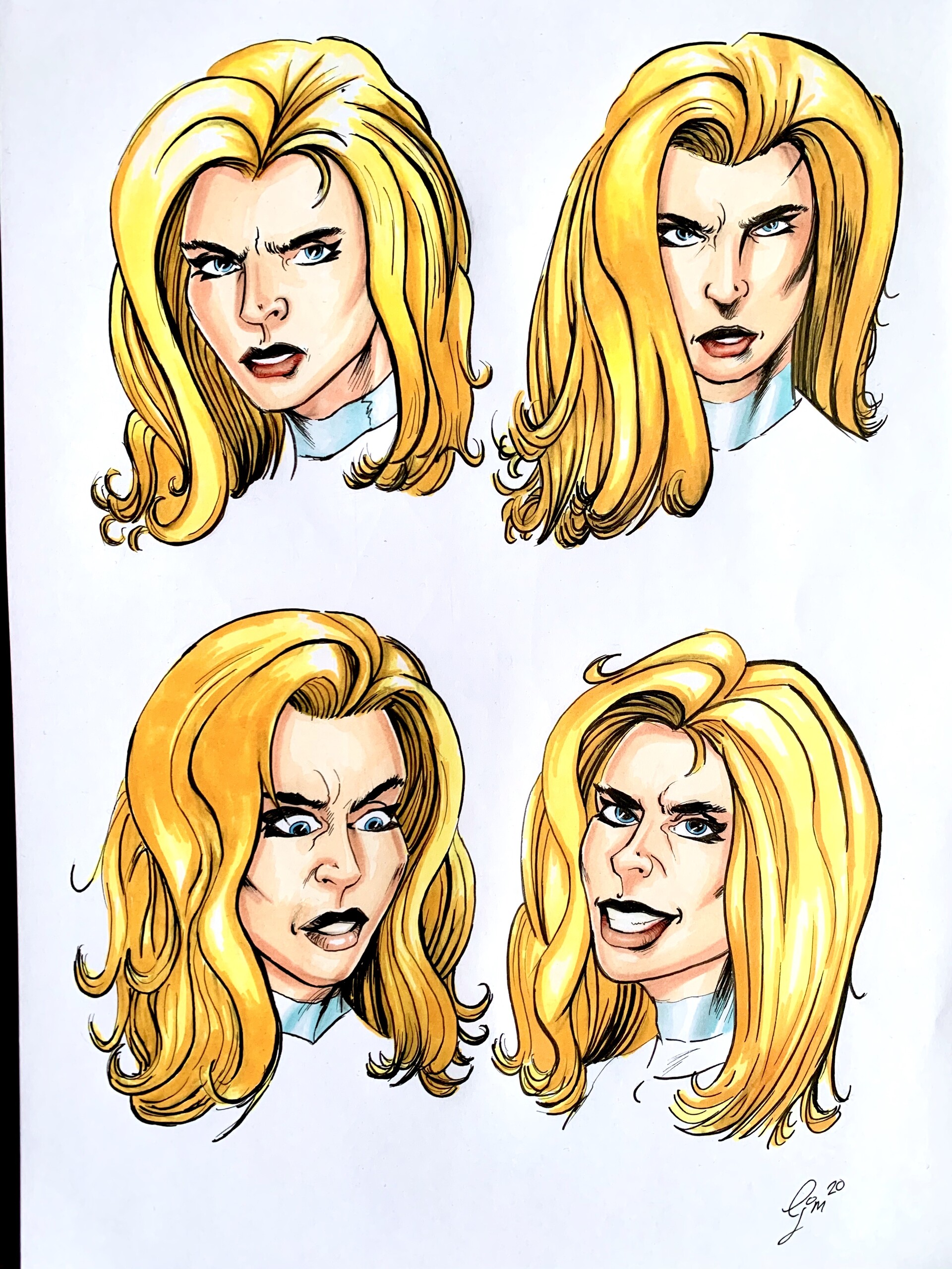 Artstation Many Faces Of Emma Frost X Men