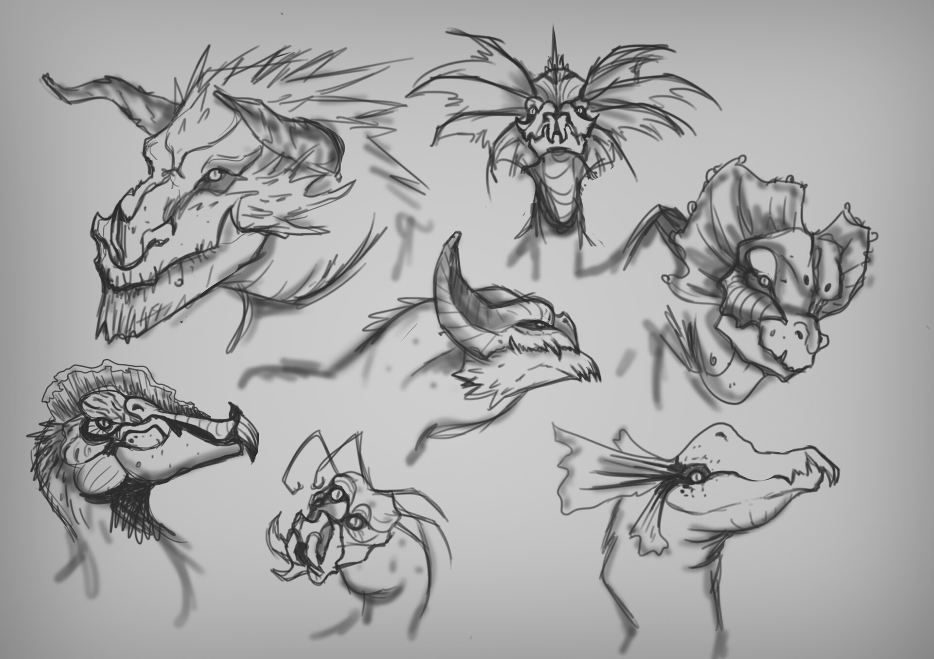 ArtStation - Creature Sketches