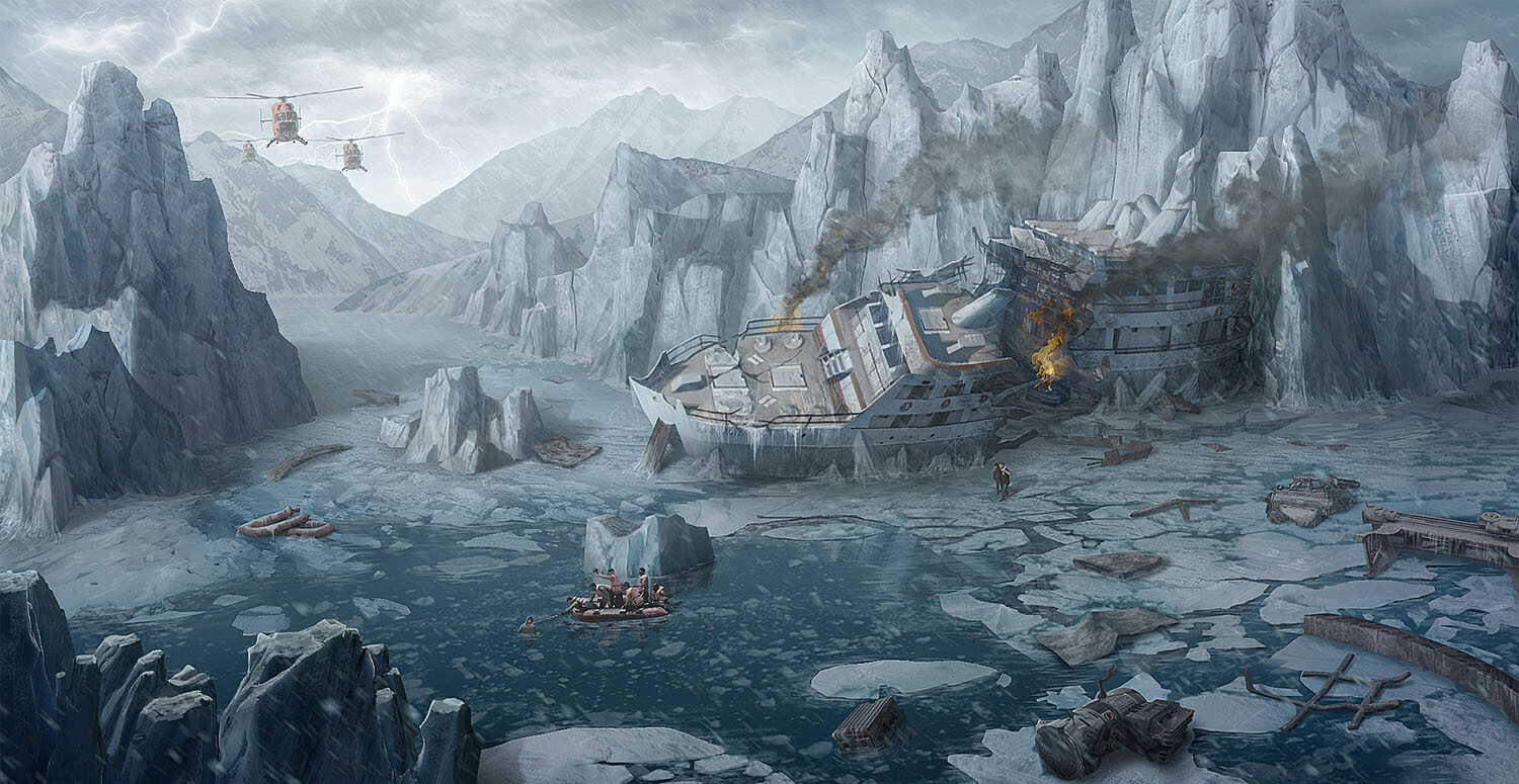 ArtStation - frozen_ship