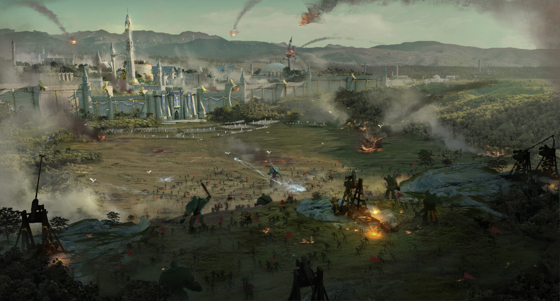 ArtStation - The war between orcs and elves