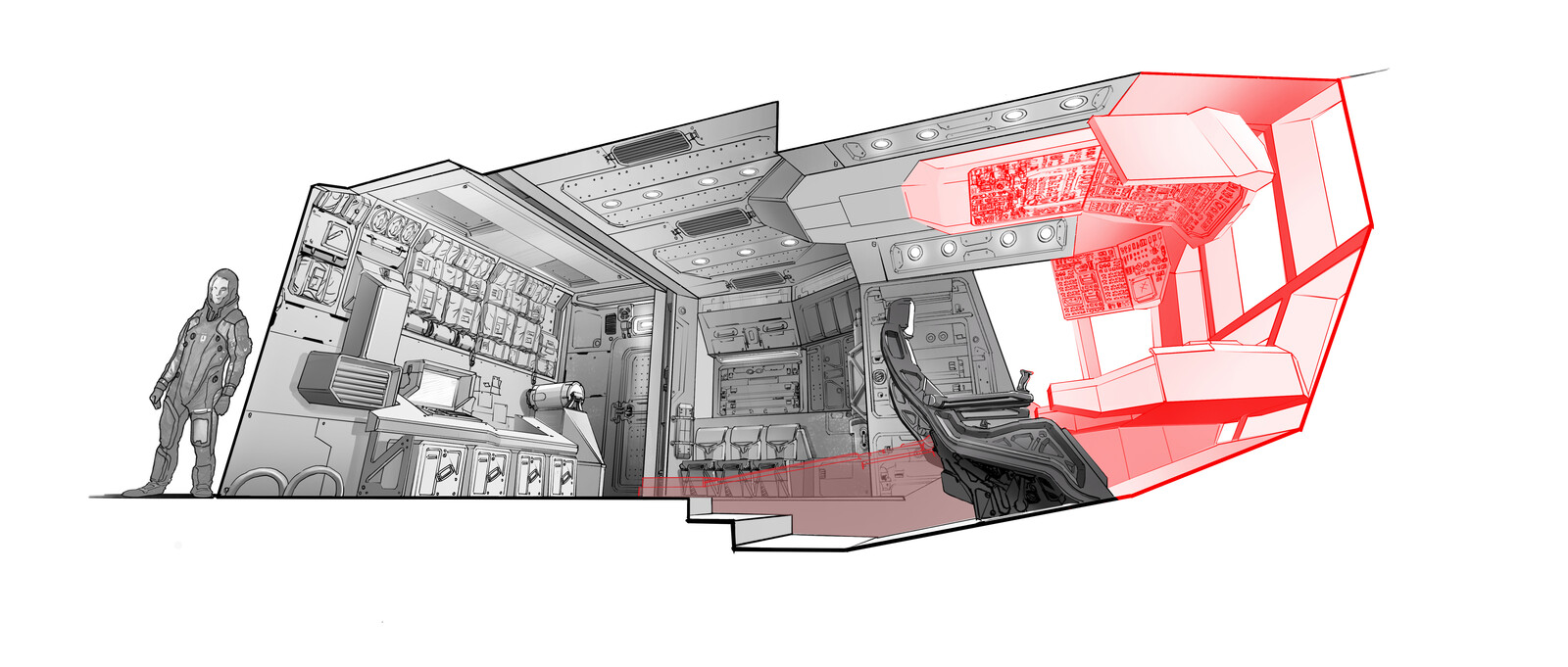 Utopie Selective - WANDERING EARTH - Cargo Truck Interior