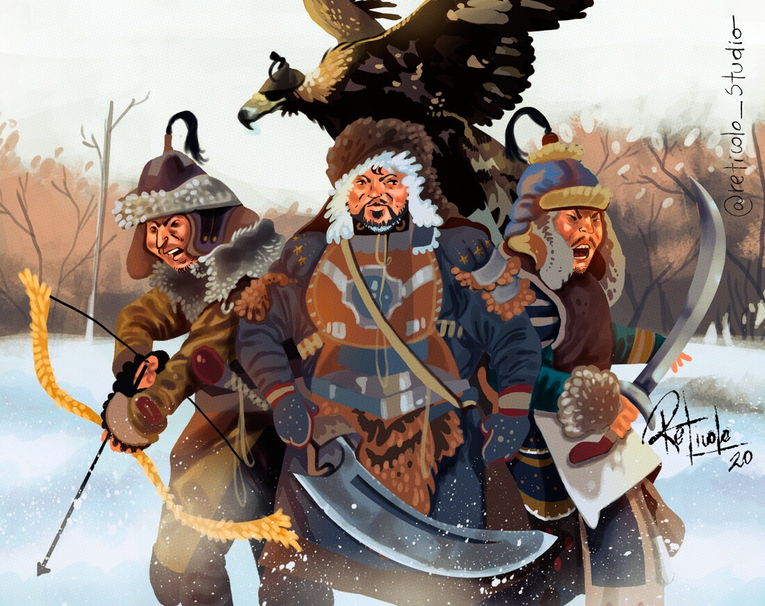 ArtStation - Mongol warriors