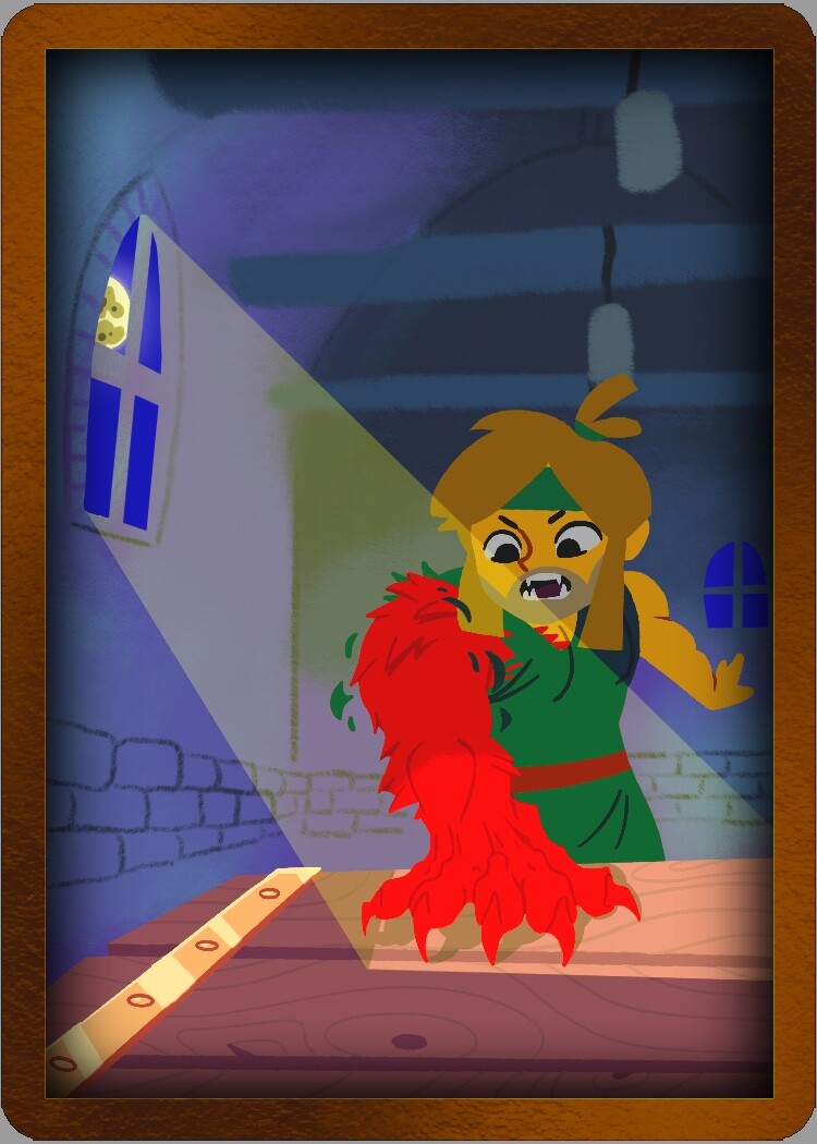 ArtStation - Werewolf card design