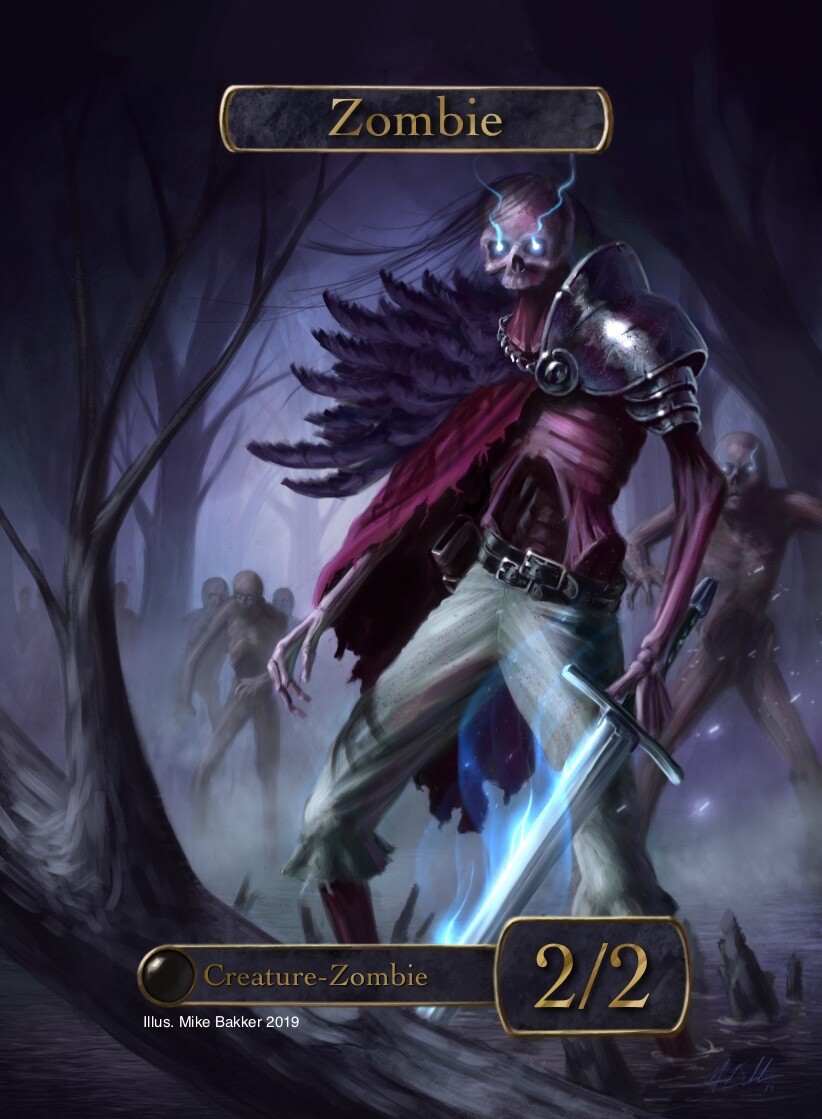 Michael Bakker - Lich Lord (Zombie Token art)