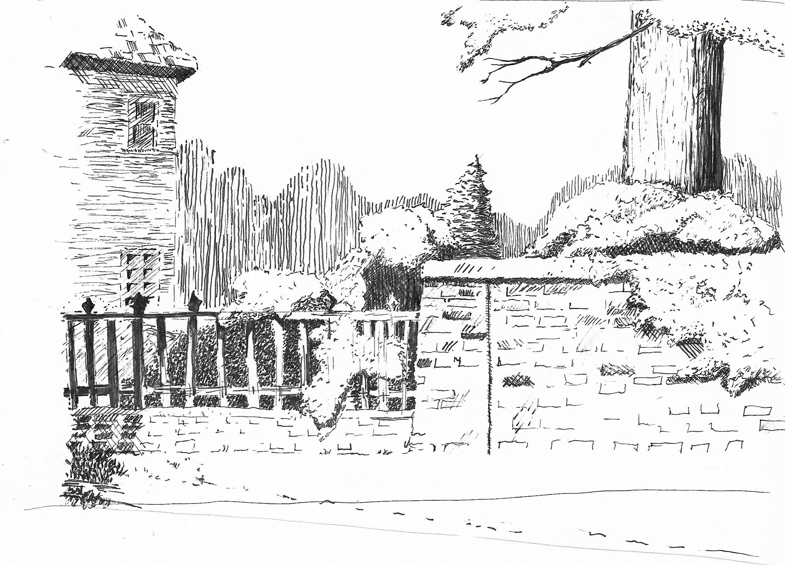 Jonathan Vergara - Ink studies (Environment & Objects)