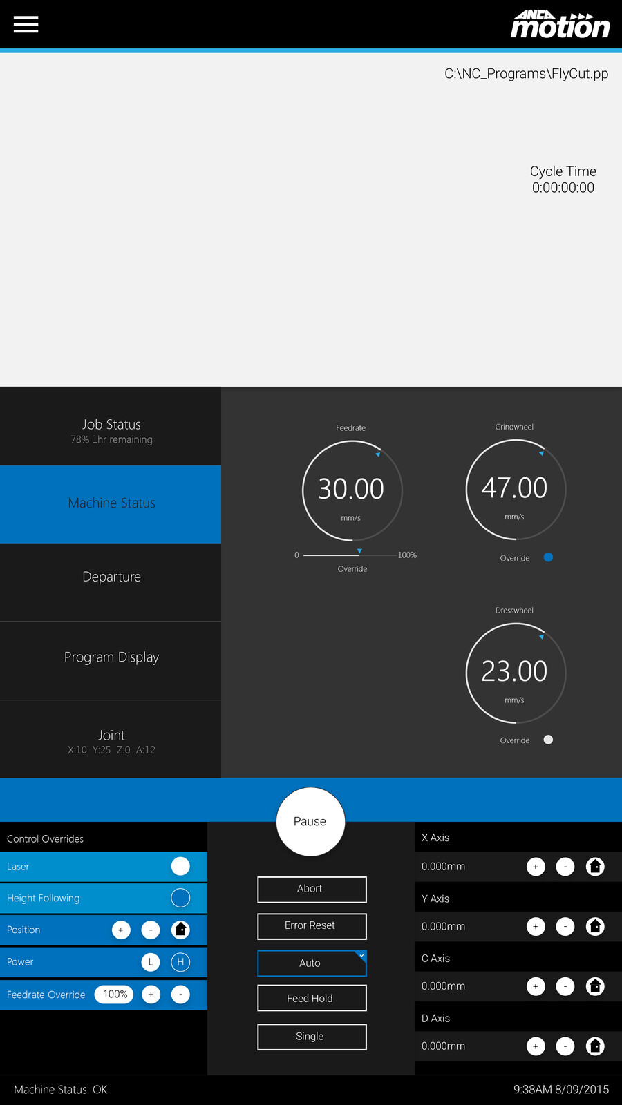 Chris Pettit - UI Concepts - Commander® - Customisable CNC GUI