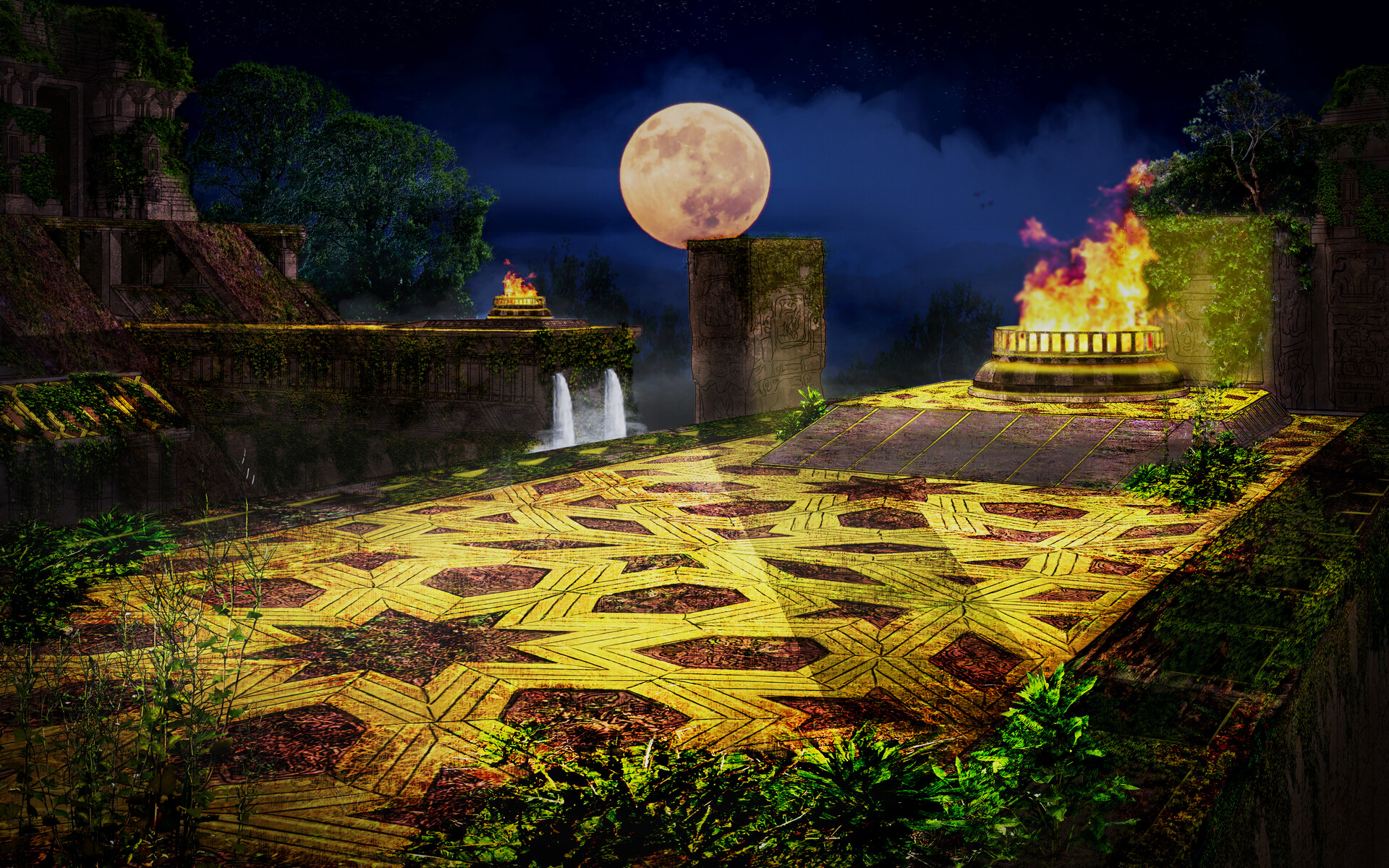 ArtStation - Star Stone Temple Level Target Visual