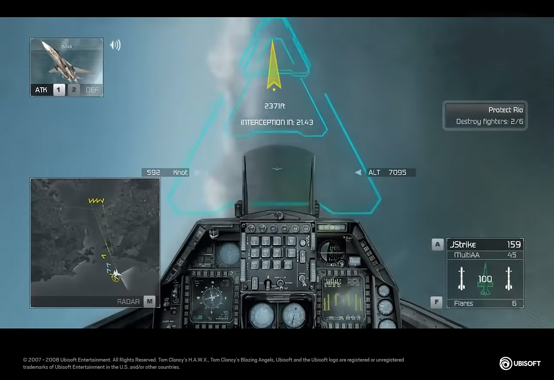 Andrii Shafetov - Portfolio - Tom Clancy's H.A.W.X. - PC UI Design