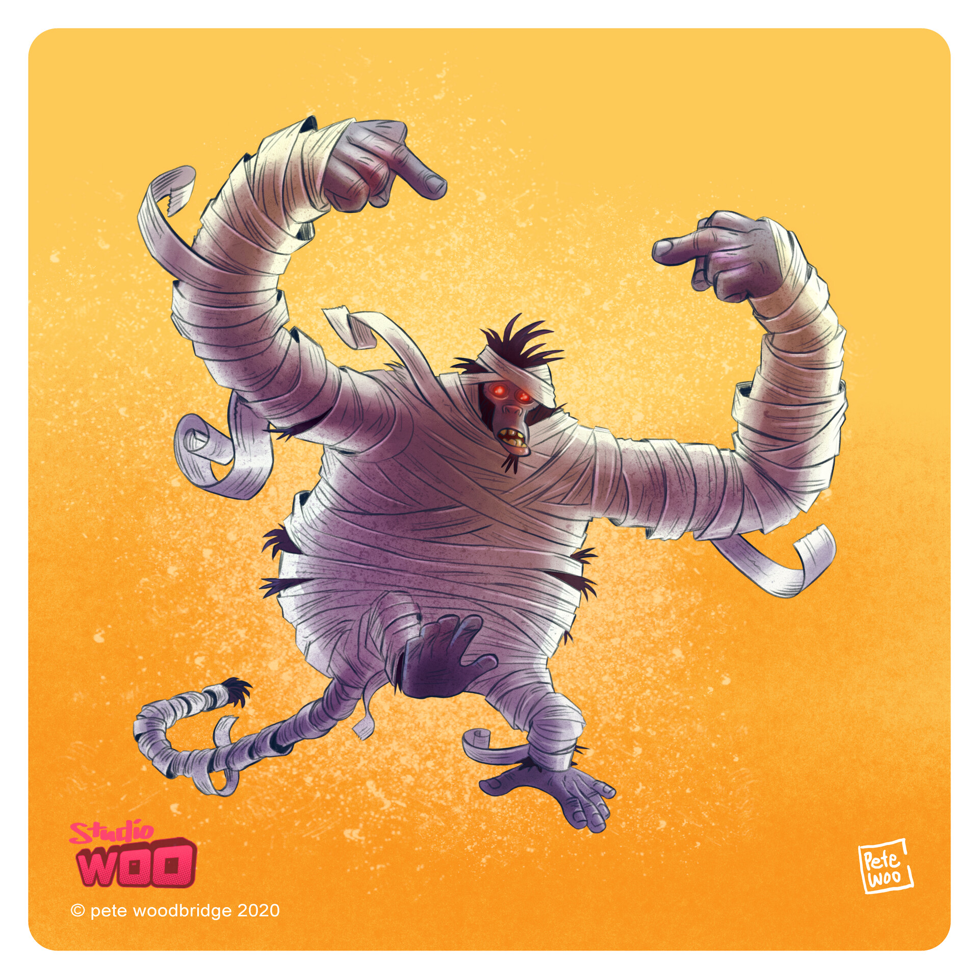 ArtStation - Mummy monkey