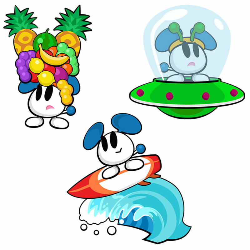 Patrizio Spadoni - Vector Artworks for CHU CHU ROCKET UNIVERSE