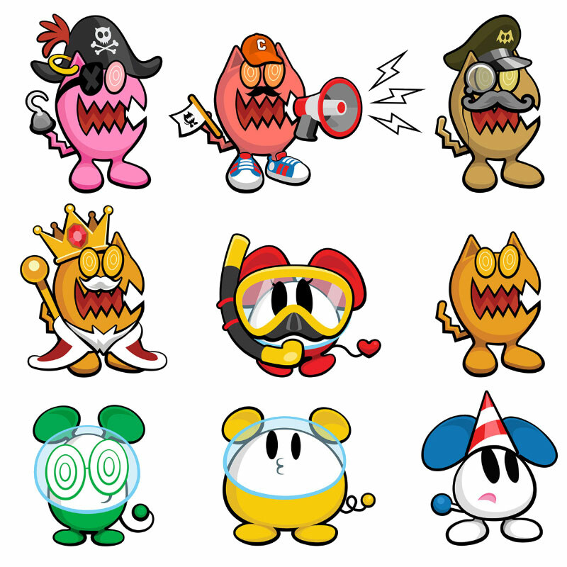 Patrizio Spadoni - Vector Artworks for CHU CHU ROCKET UNIVERSE