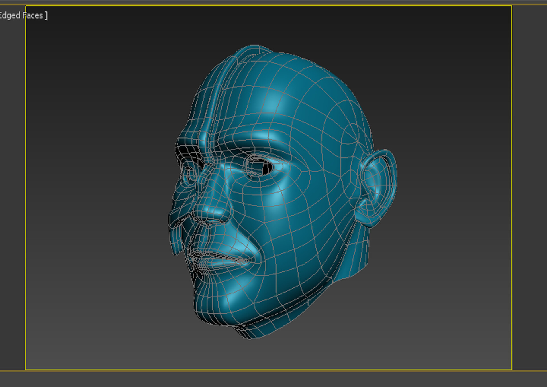 Marcelo César - War Machine Cyborg Warrior 3D Model