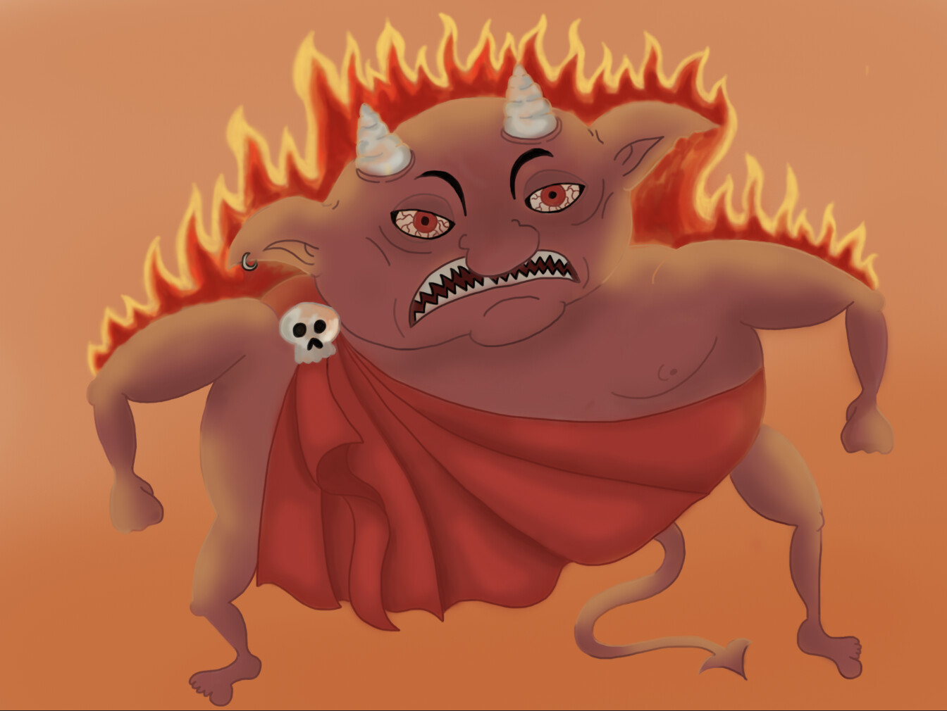 ArtStation - Demon on Fire