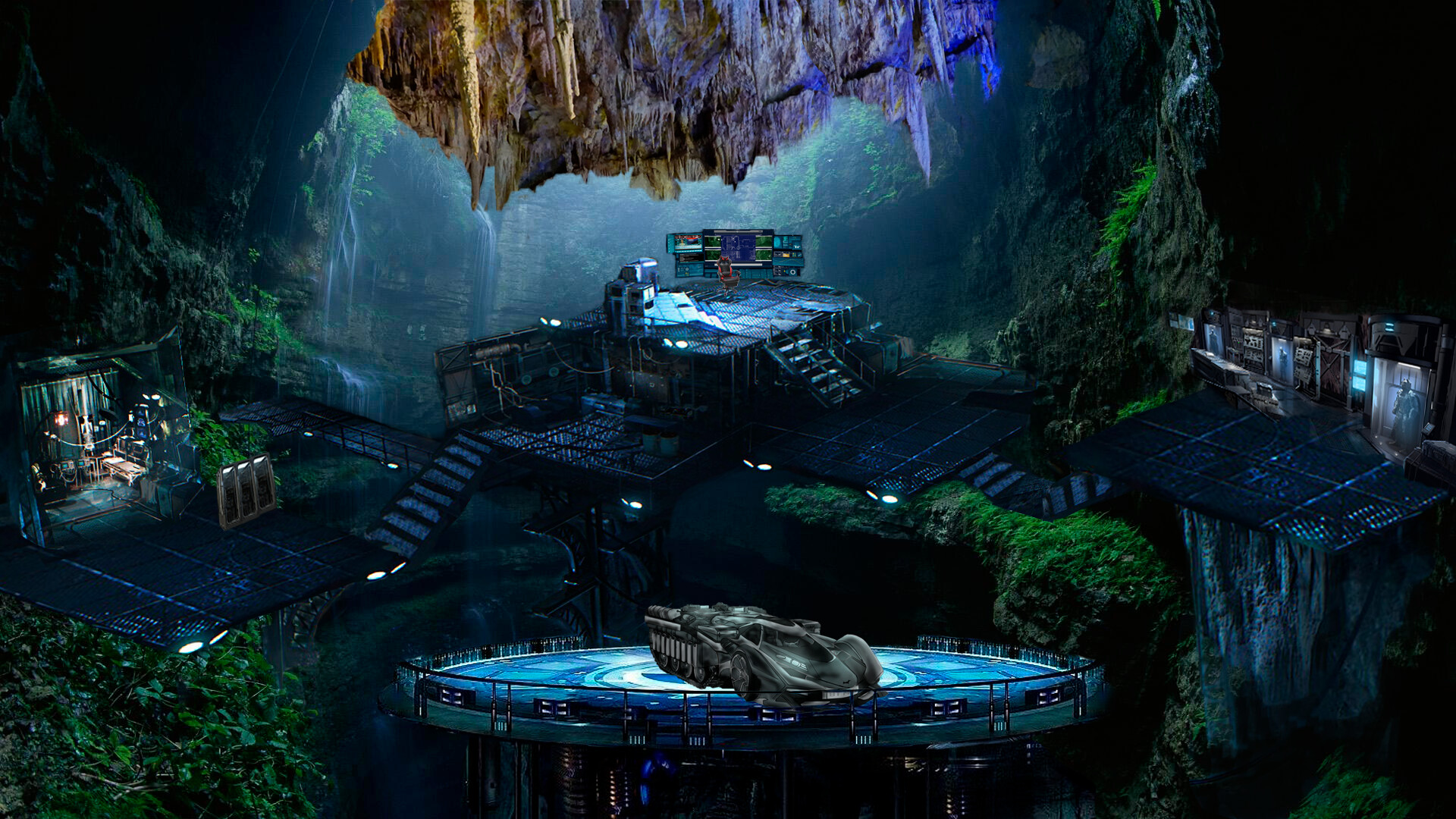 Alex Medina - Batcave concept