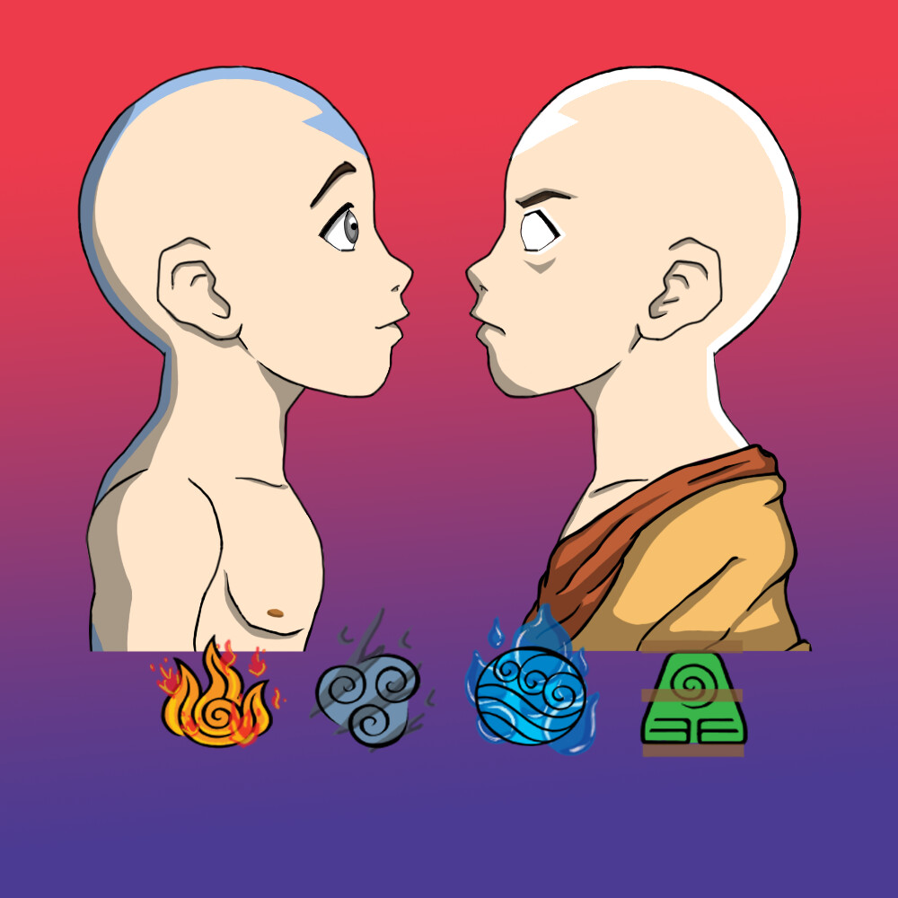 ArtStation - Reflections of Aang (Reflections of Destiny)